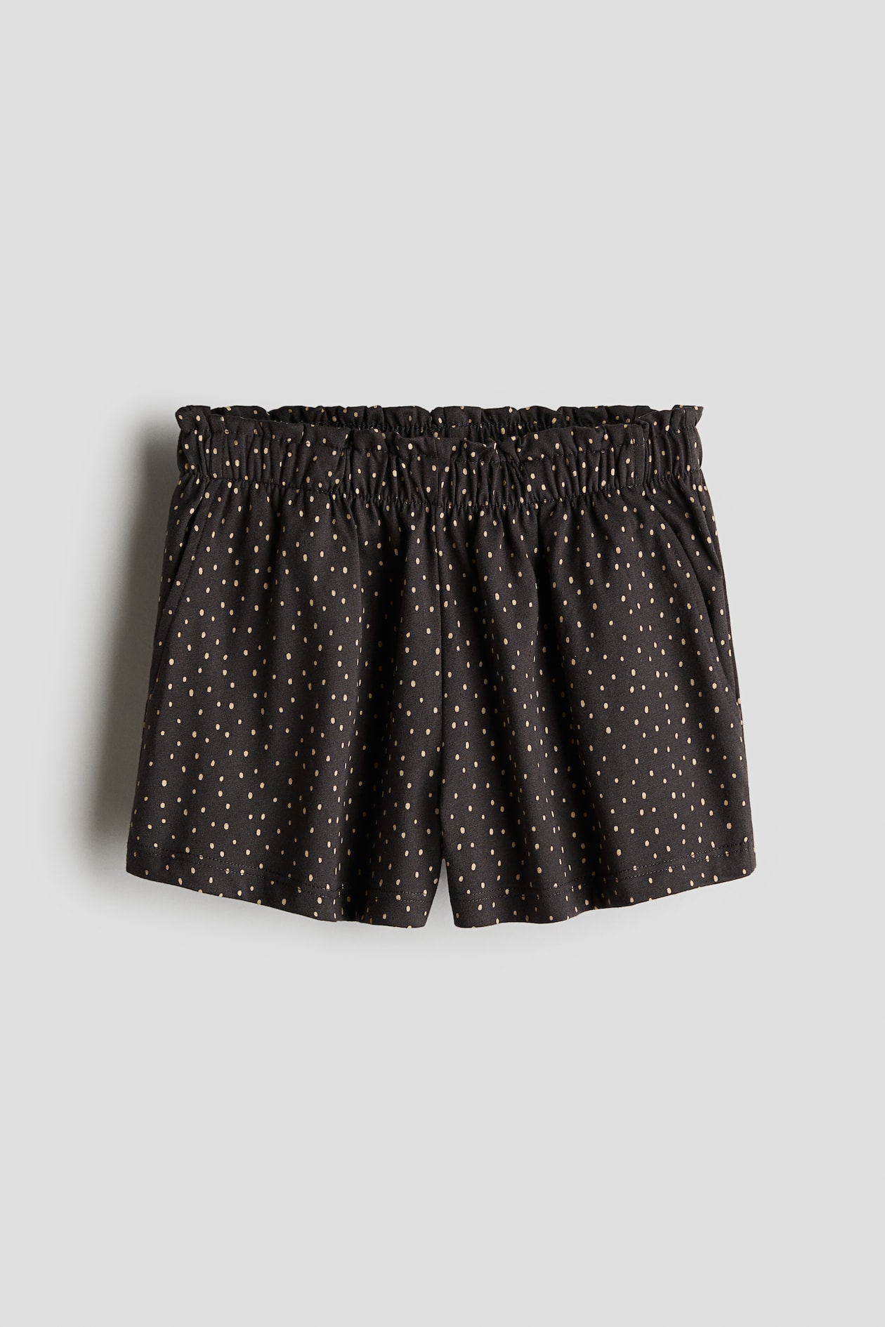 Patterned paper bag shorts - Charcoal/Spotted - Kids | H&M GB