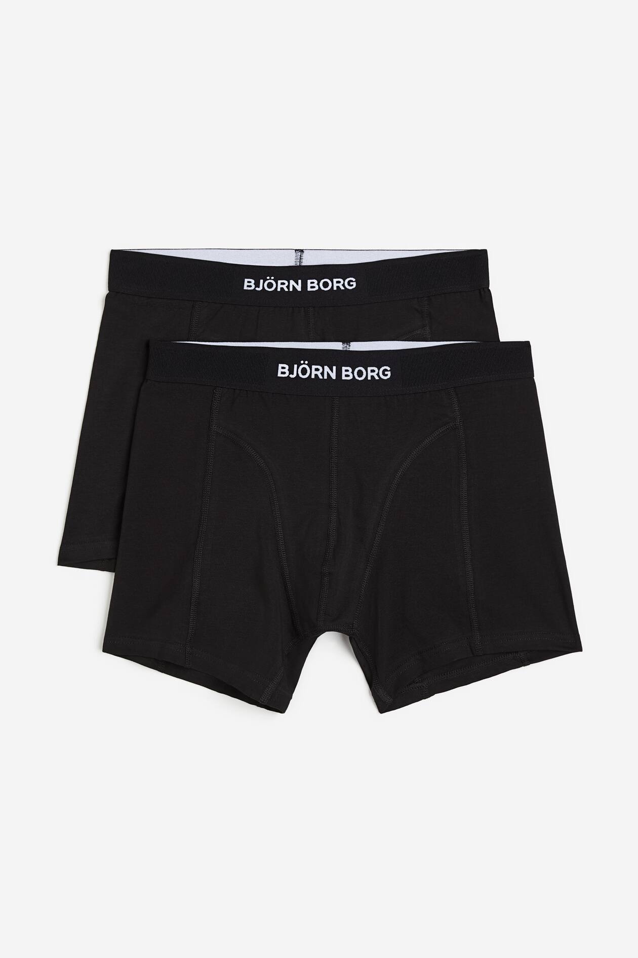 Premium Cotton Stretch Boxer 2p - 2xblack - Men | H&M AT