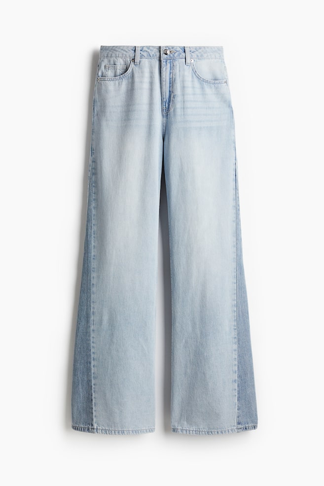 Women's Pale denim blue/color-block Feather Soft Flared Ultra High ...
