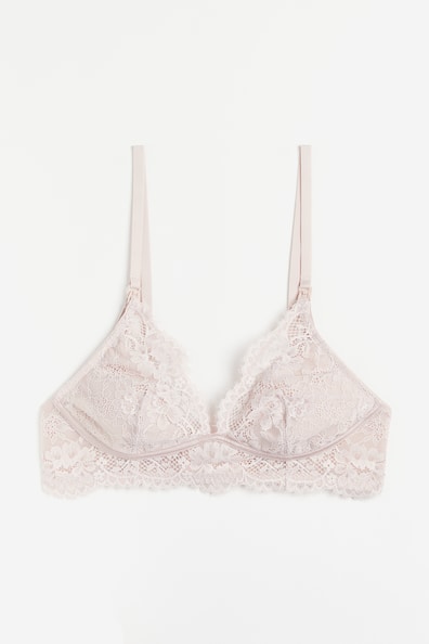 MAMA Krajková podprsenka na kojení - Pudrově růžová - ŽENY | H&M CZ