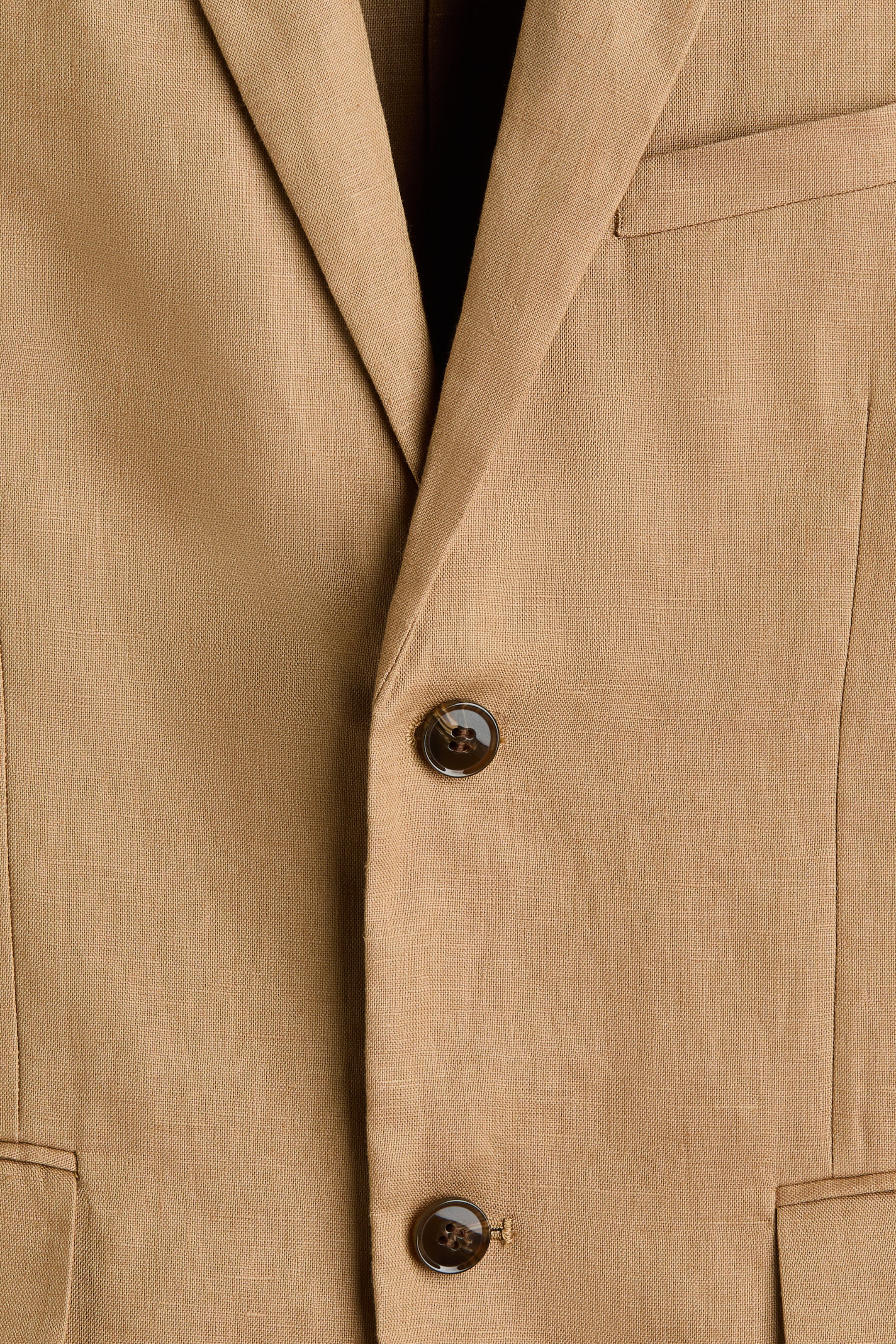 Men’s Beige Slim-Fit Linen Jacket | H&M PH