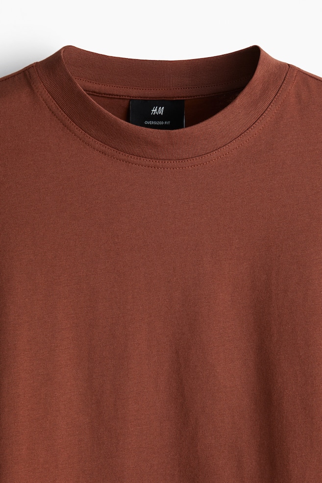 Oversized Fit T-shirt - Dark orange - Men | H&M US