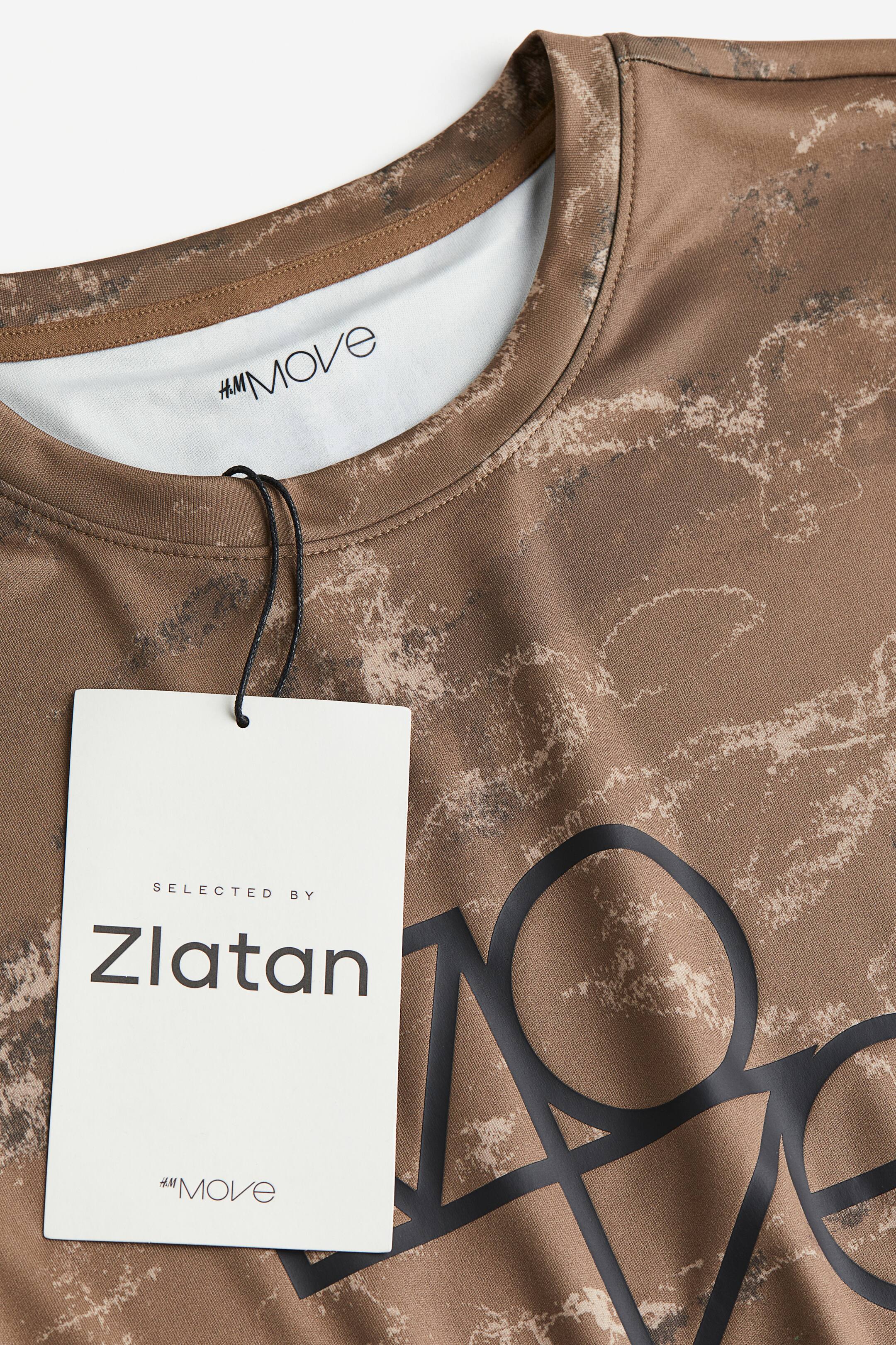 Sports top in DryMove™ - Brown/patterned - Men | H&M PH