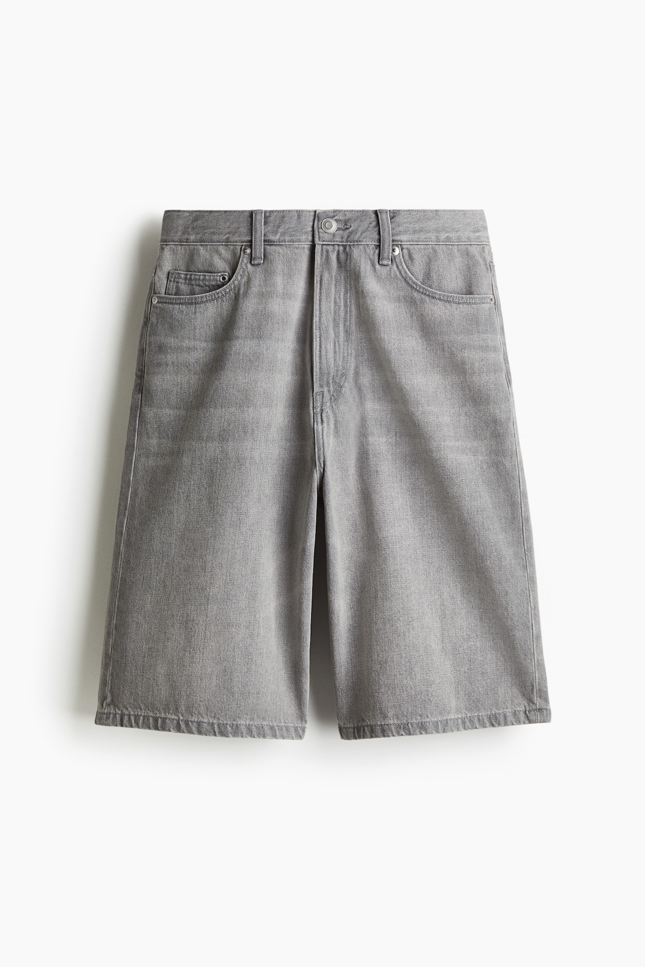Men’s Denim gray Baggy Denim Shorts | H&M CA