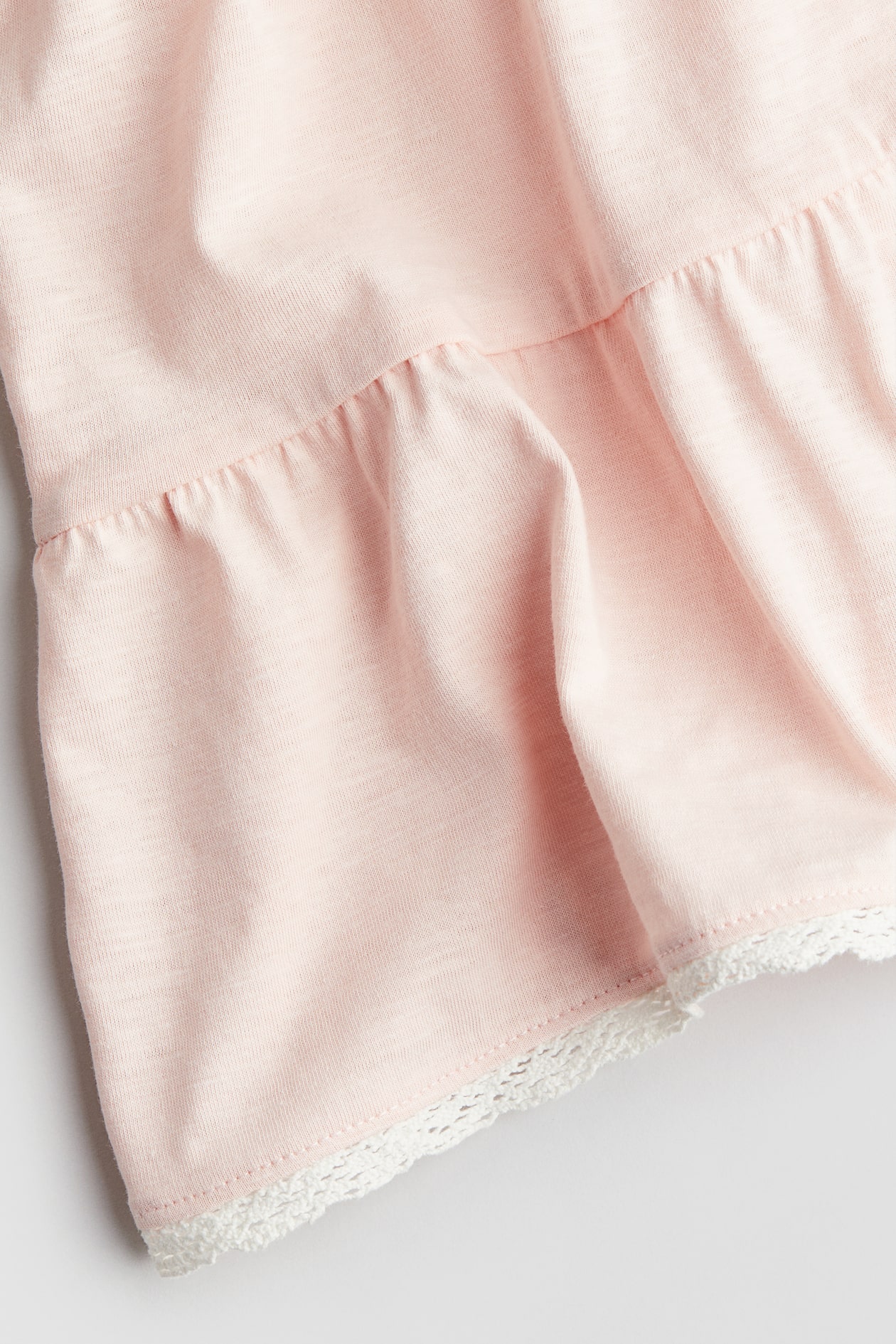 Light pink Cotton Jersey Dress with Shoulder Straps for kids | H&M US
