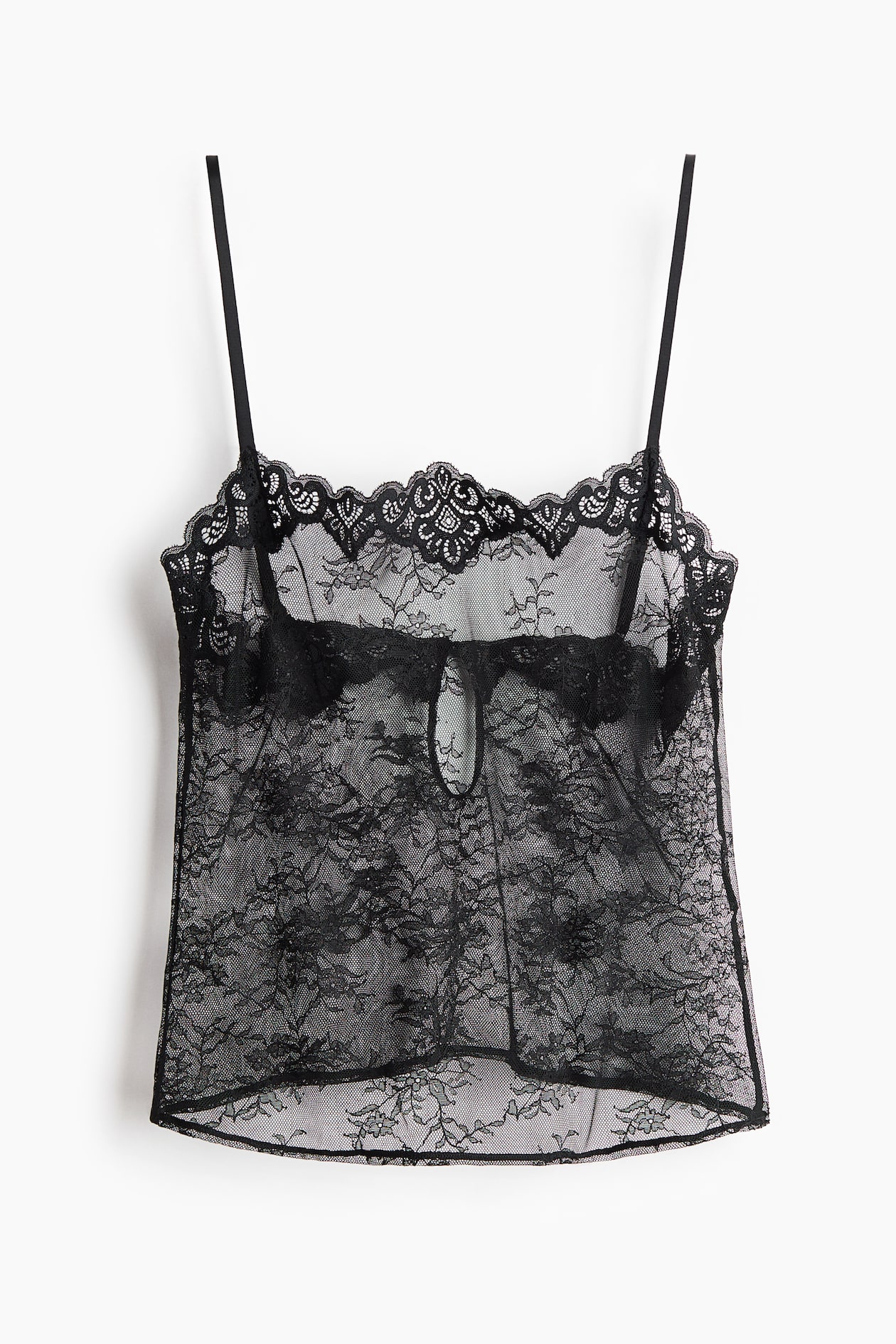 Lace strappy top - Black - Ladies | H&M GB