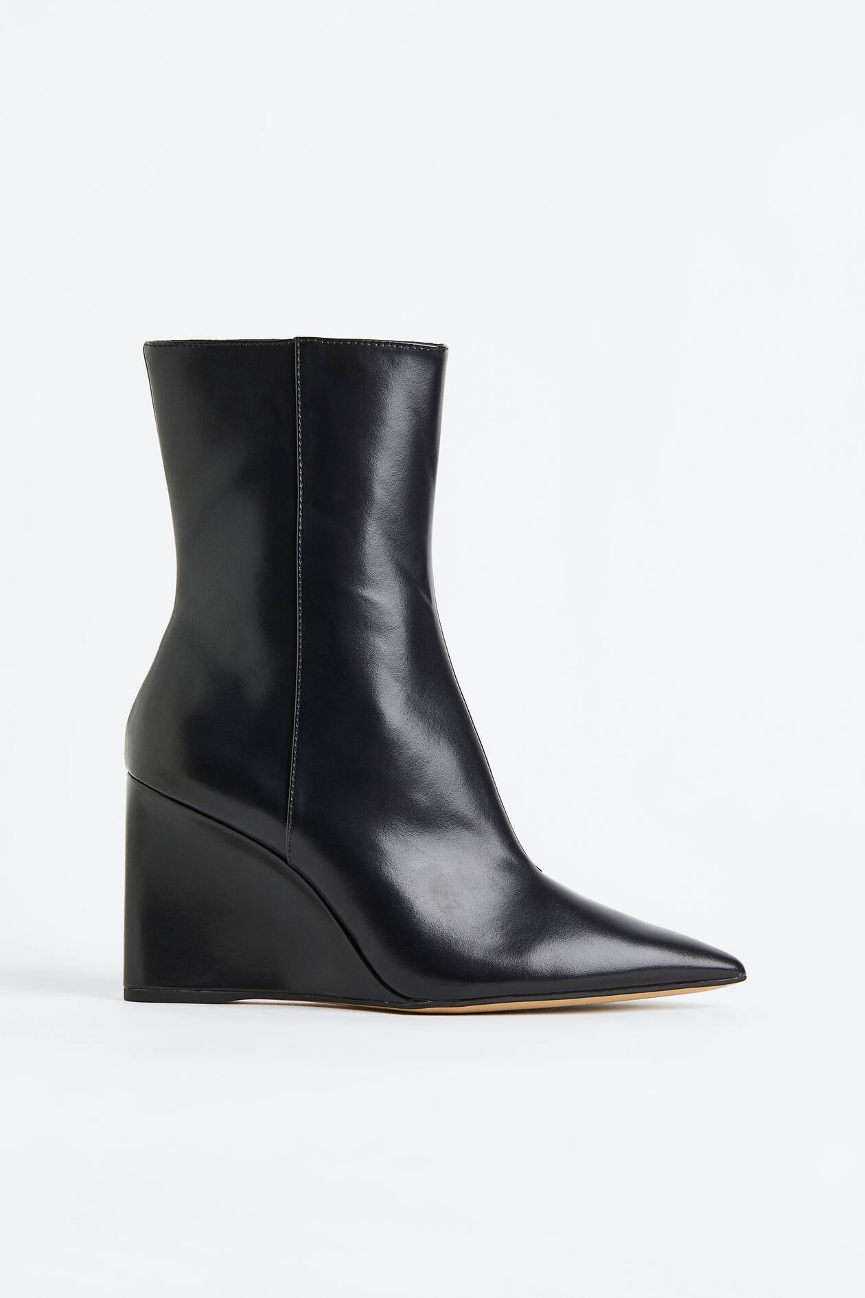 Stiefeletten mit Keilabsatz - Hoher Absatz - Schwarz - Ladies | H&M AT