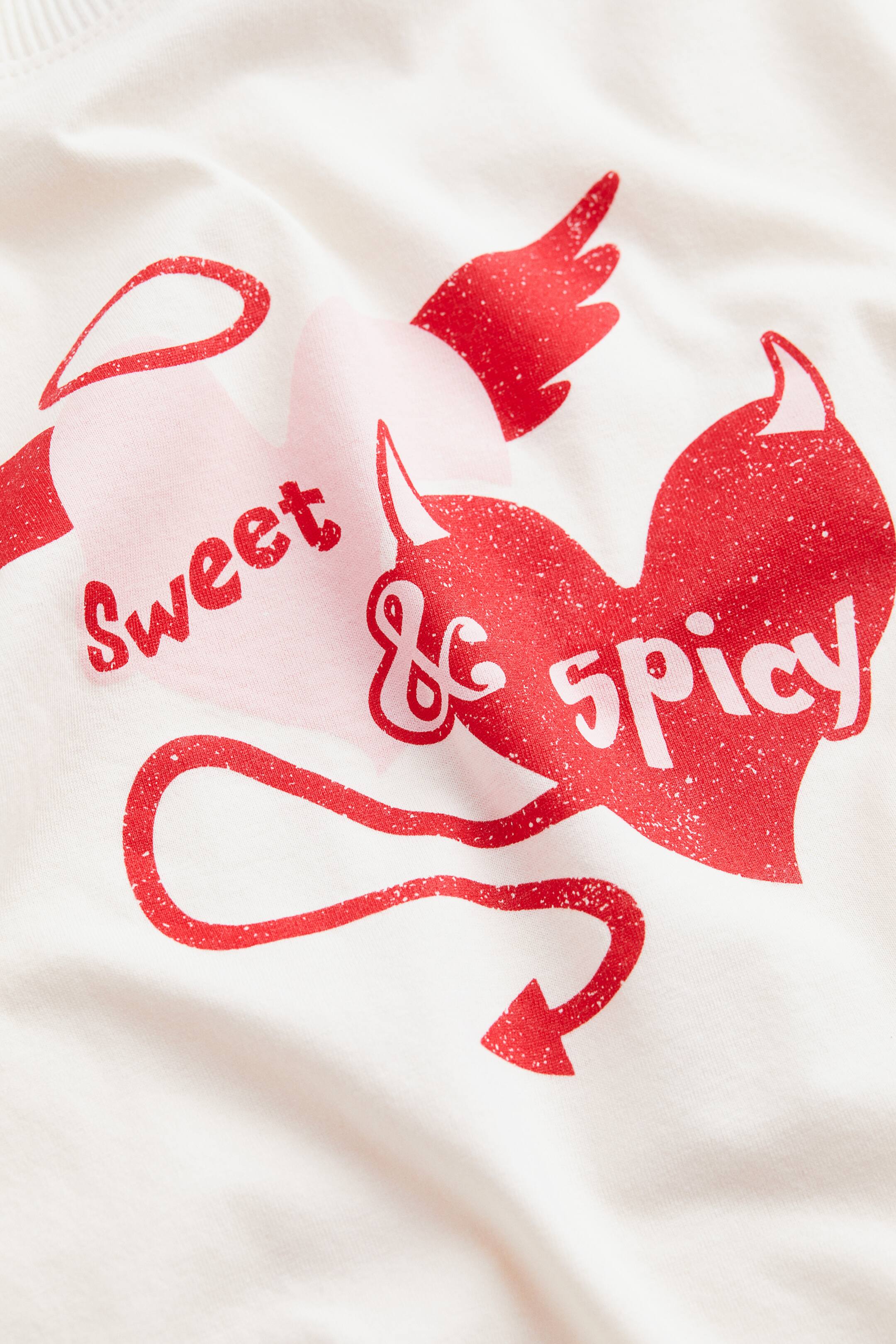 Haut imprimé - Crème/Sweet & Spicy - FEMME | H&M CA