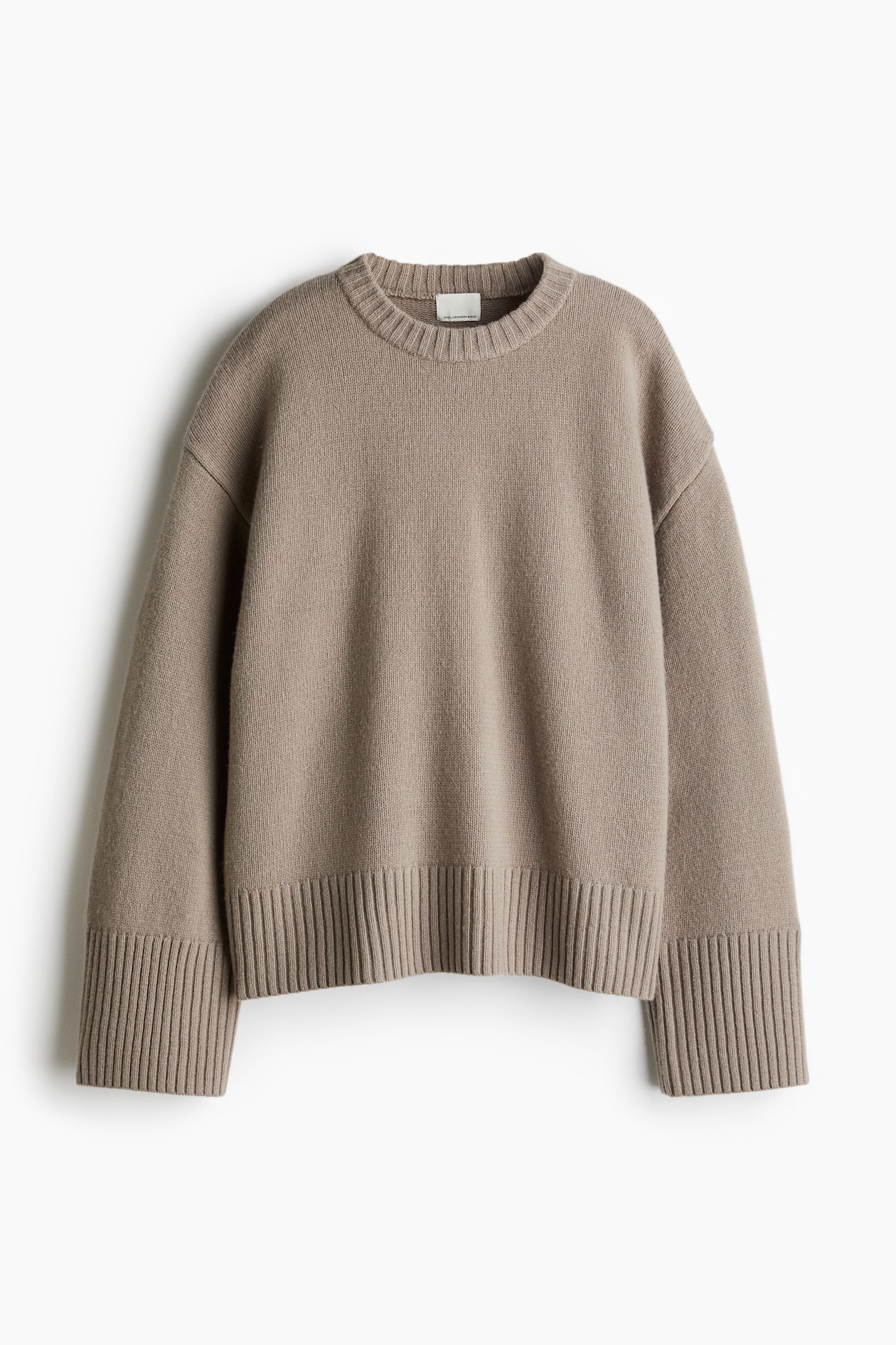 Women's Taupe Oversized Cashmere-Blend Sweater | H&M CA