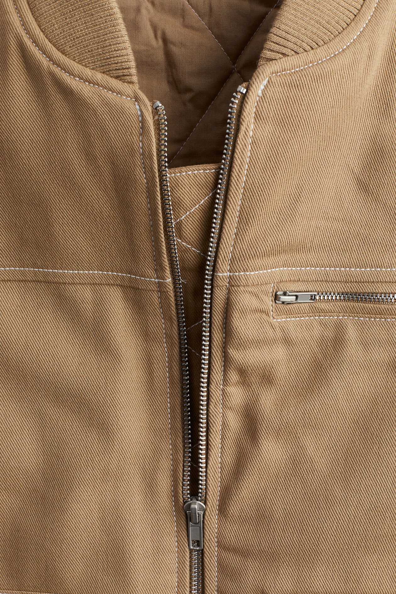 Twill Utility Vest - Dark beige - Ladies | H&M US