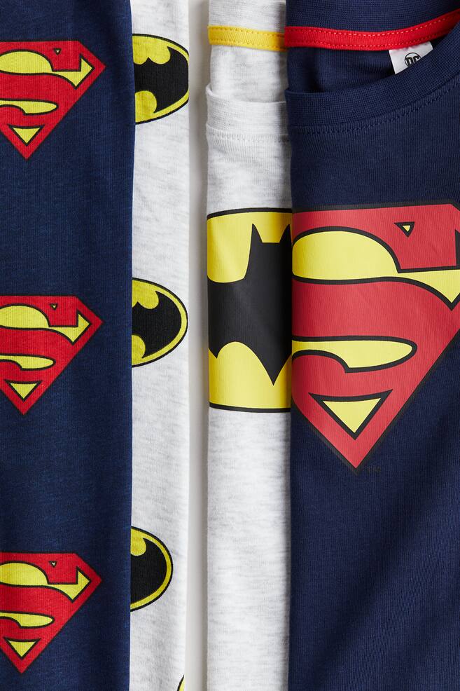 2-pack Snug Fit Cotton Pajamas - Navy blue/Batman and Superman - Kids ...