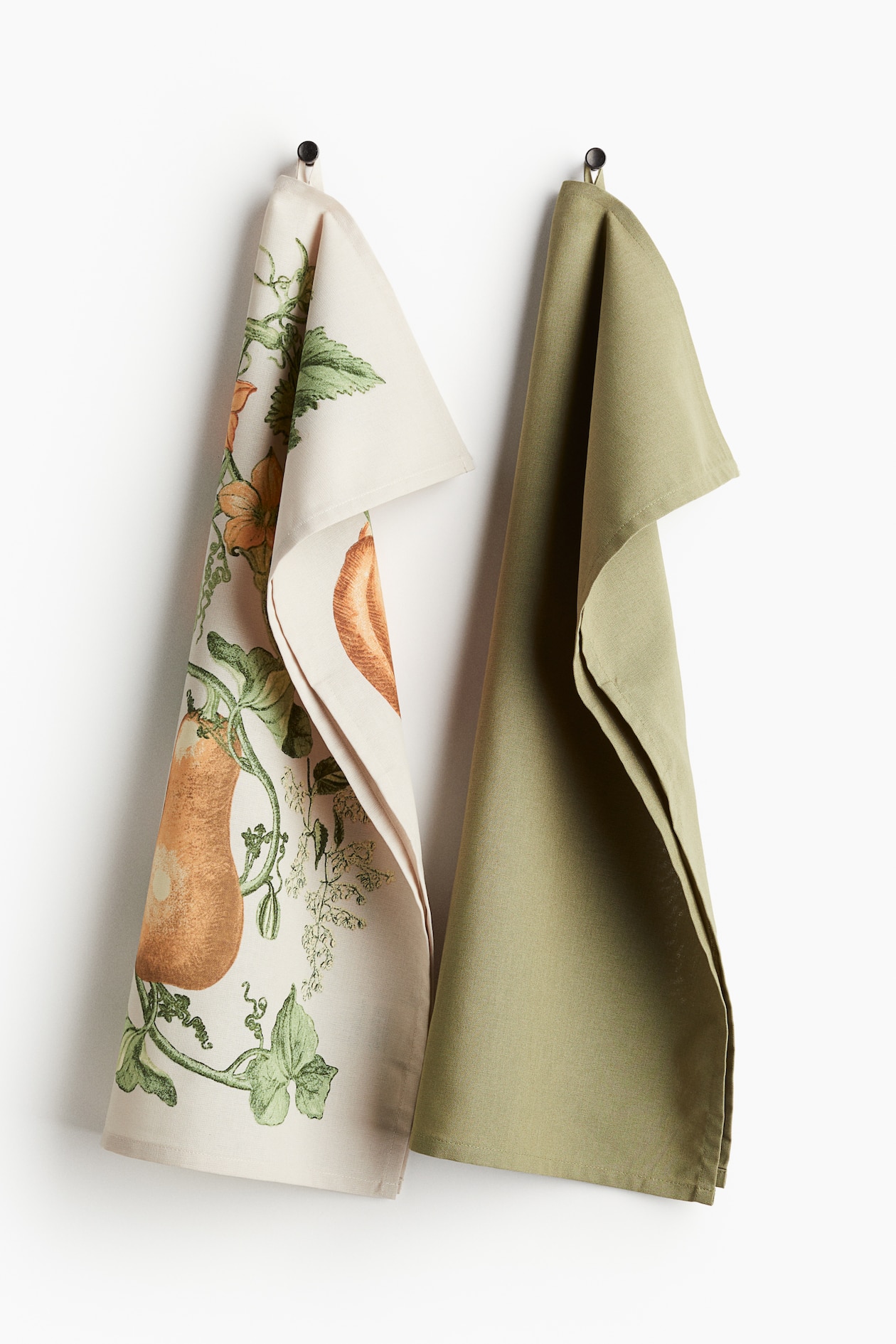2-pack tea towels - Orange/Pumpkins - Home All | H&M GB