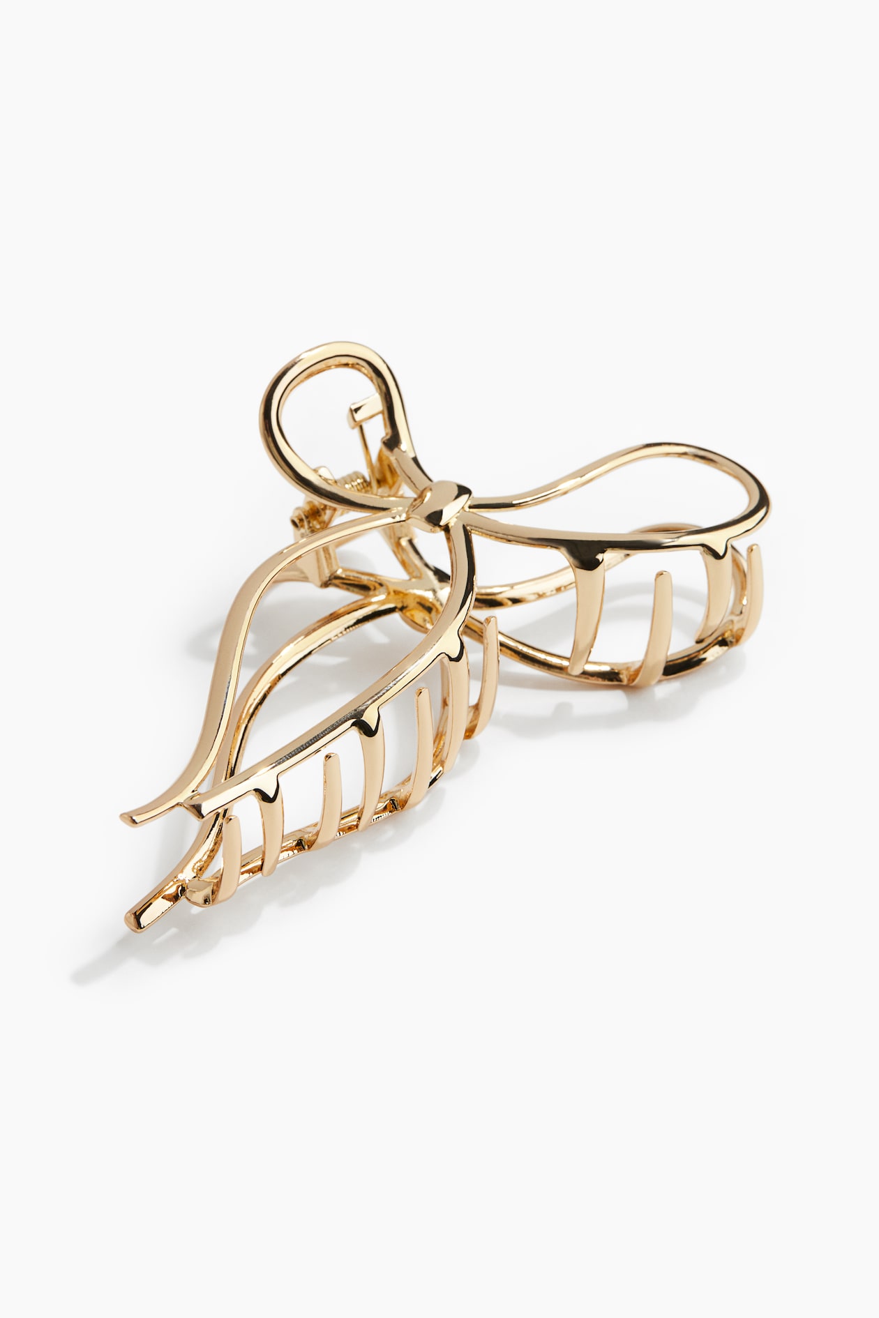 Women's Gold-colored Bow-shaped Hair Claw | H&M CA