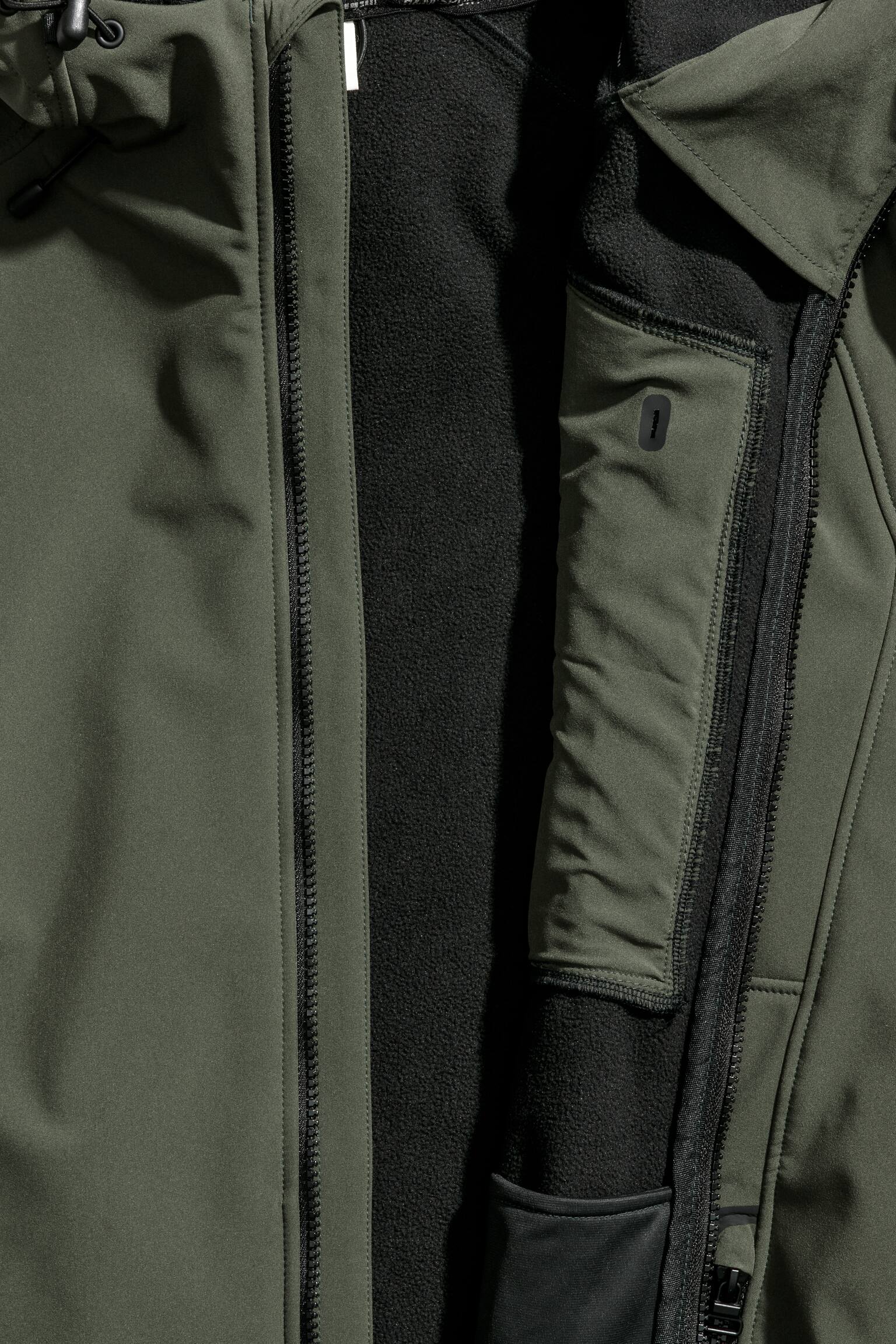 Softshell Jacket - Long sleeve - Regular length - Khaki green - Men | H ...