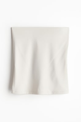 Women's Light beige Microfiber Tube Top | H&M US