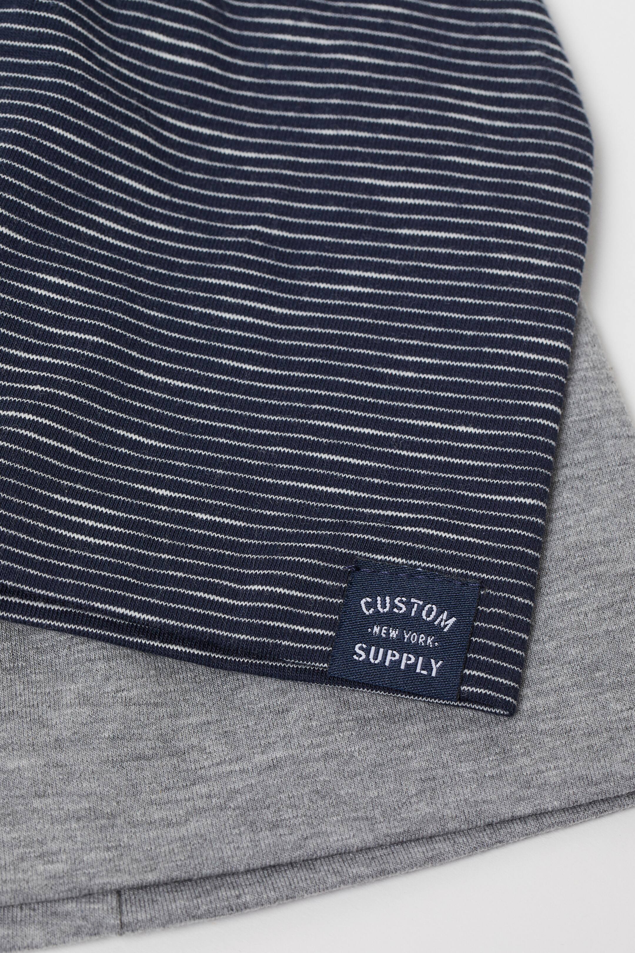 2-pack Jersey Hats - Dark blue/striped - Kids | H&M US