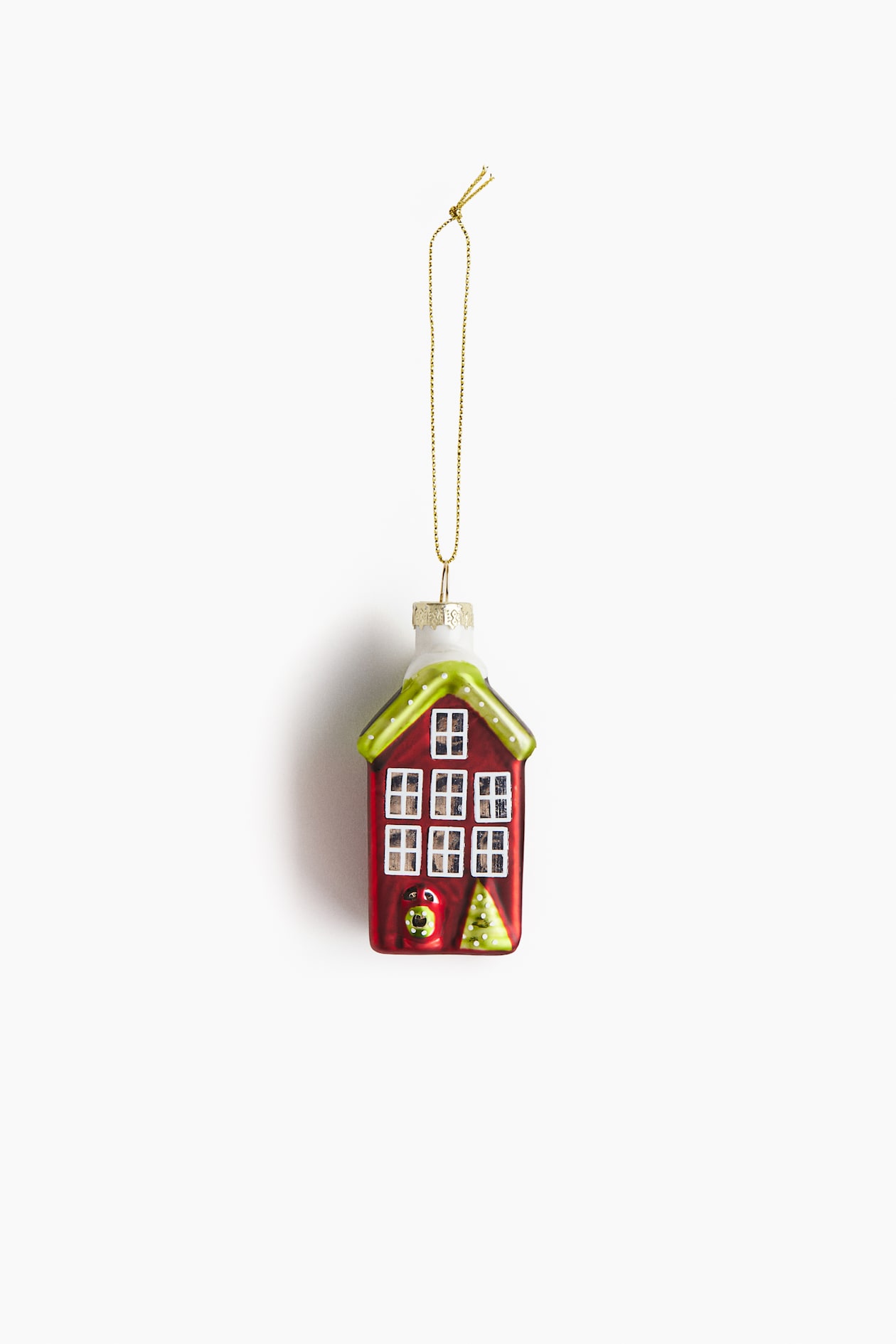 Lasinen joulukoriste - Punainen/Talo - Home All | H&M FI