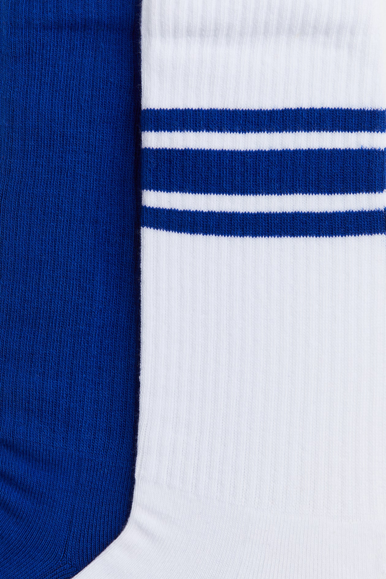 2-pack socks - Blue/White - Men | H&M MY