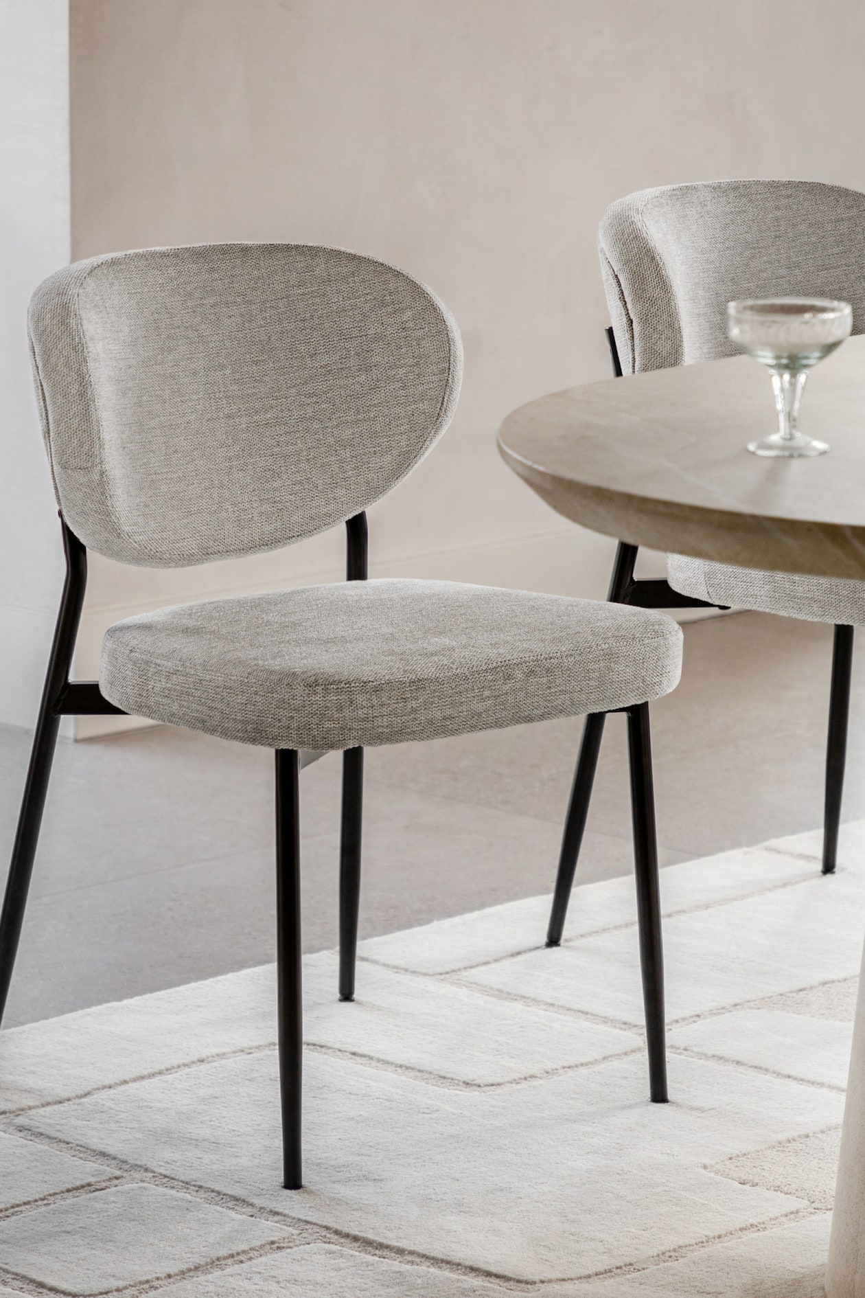Natural Set Of 2 Upholstered Dining Chairs at H&M Home | H&M GB