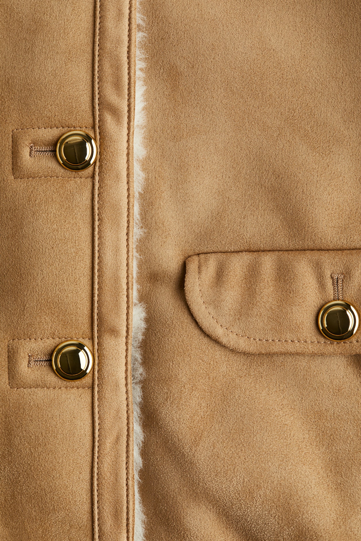 Pile-Lined Jacket - Dark beige - Ladies | H&M US