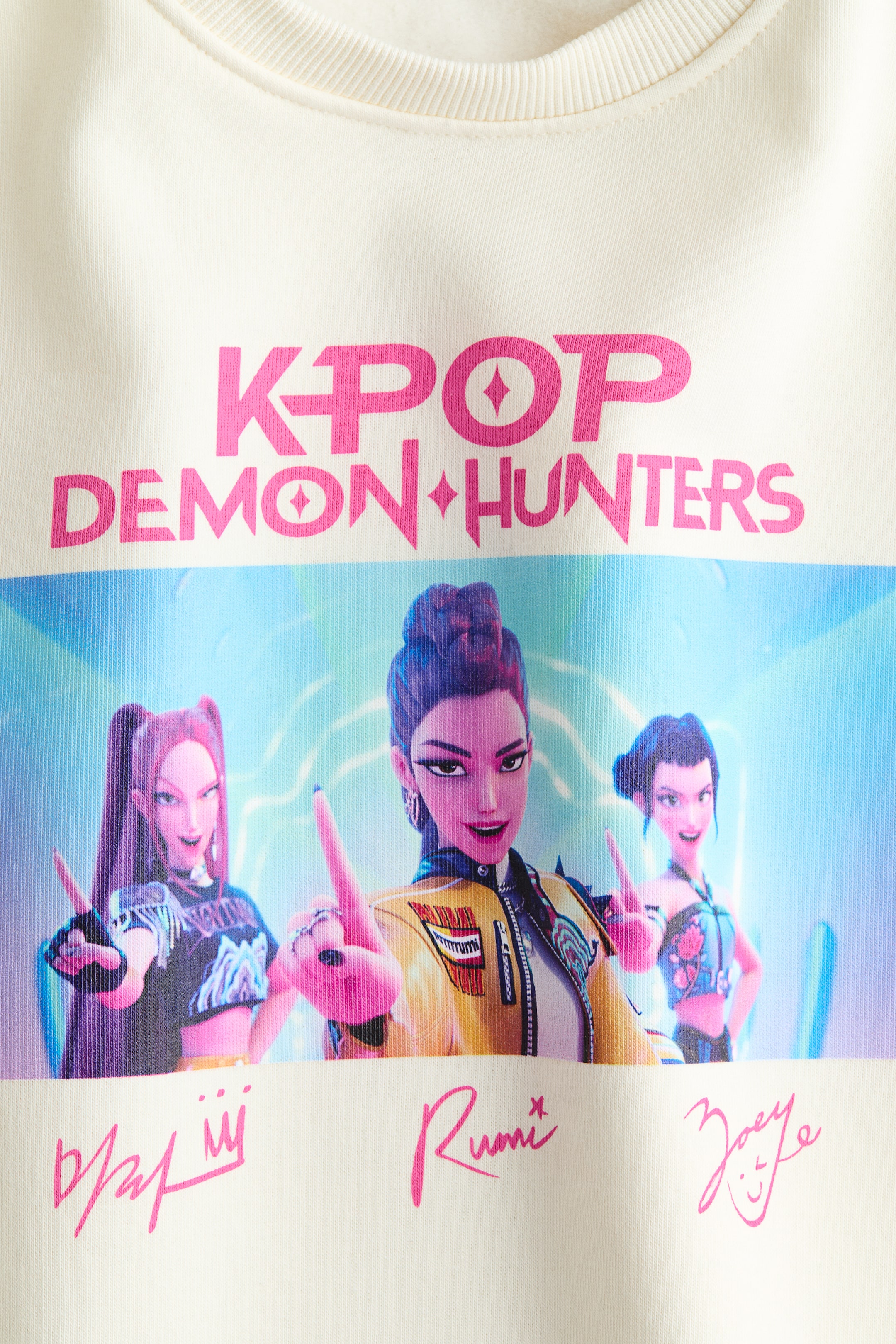 Dukserica sa štampanim motivom - Krem/K-Pop Demon Hunters - Kids | H&M RS