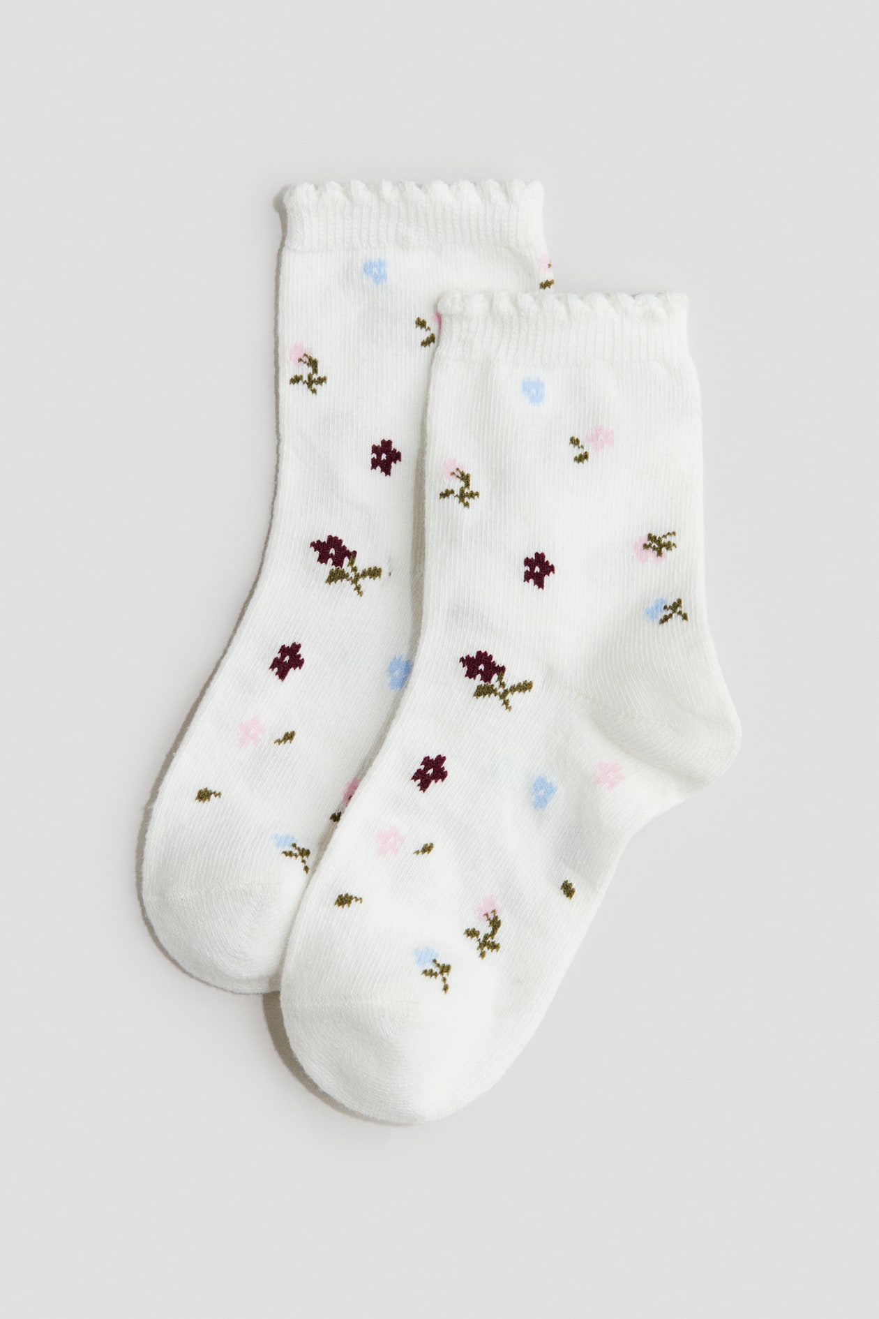 ソックス 7足セット - ピンク／レッド／フローラル - Kids | H&M JP