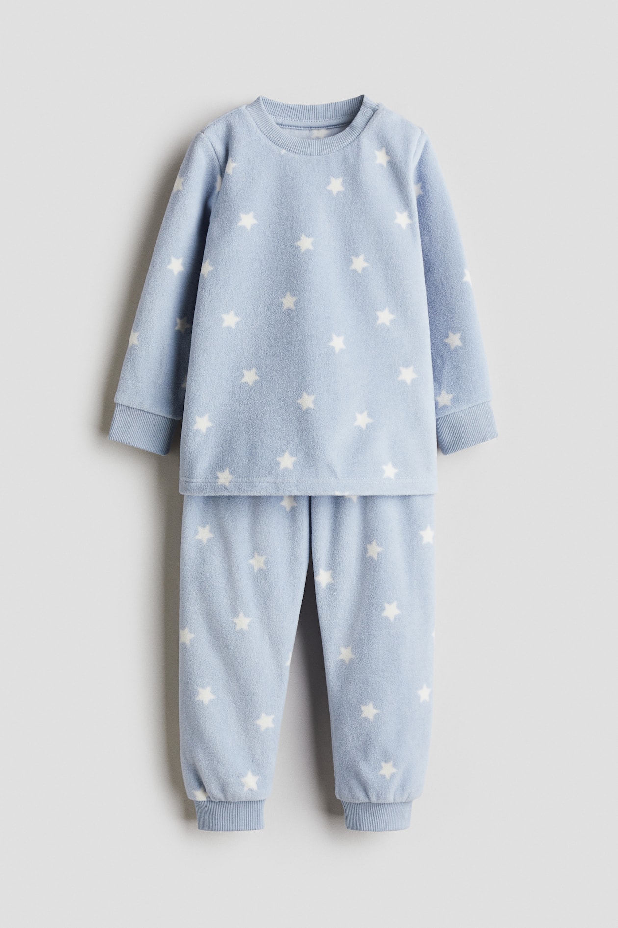 Light blue/Stars Fleece pyjamas for kids | H&M IN
