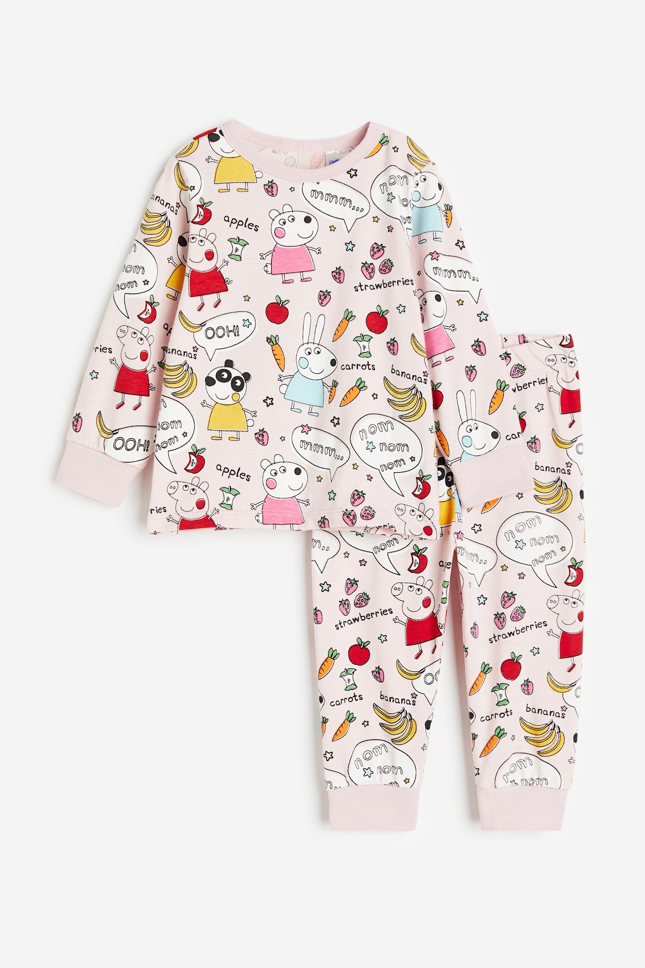 Printed Cotton Pajamas - Light pink/Peppa Pig - Kids | H&M US