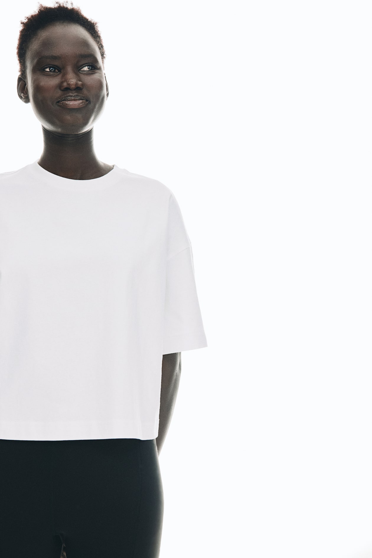 Boxy T-shirt - White - Ladies | H&M IN
