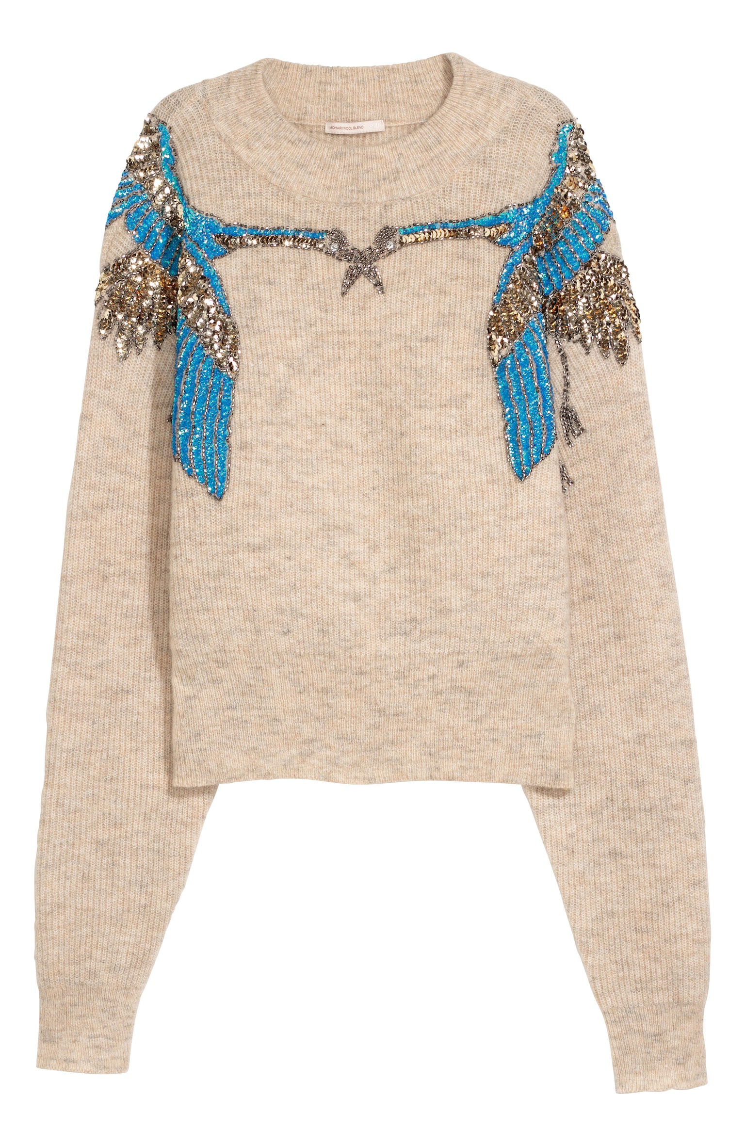 Knit Mohair-blend Sweater - Light beige/swans - Ladies | H&M CA