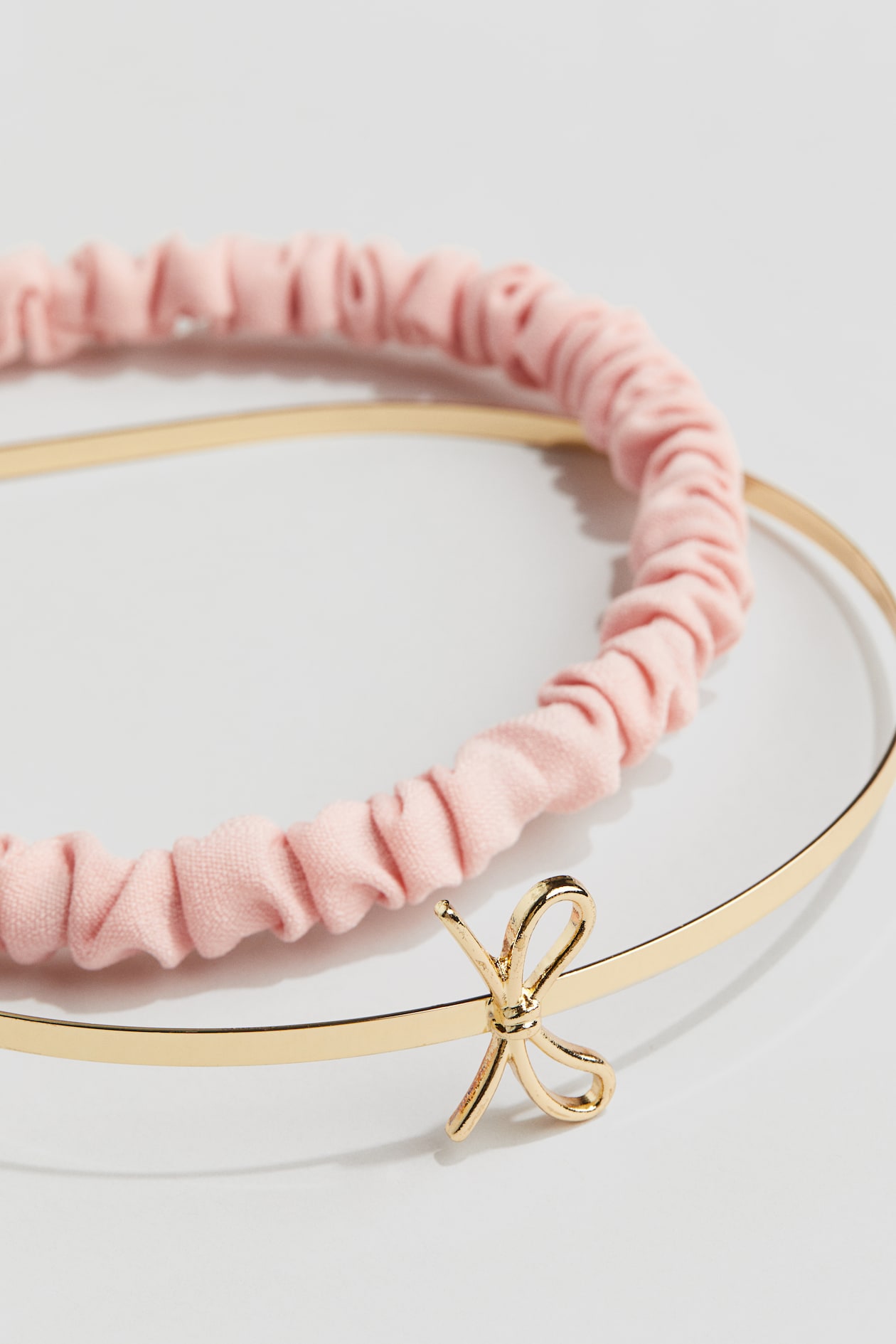 2-pack Alice bands - Light pink/Gold-coloured - Kids | H&M GB