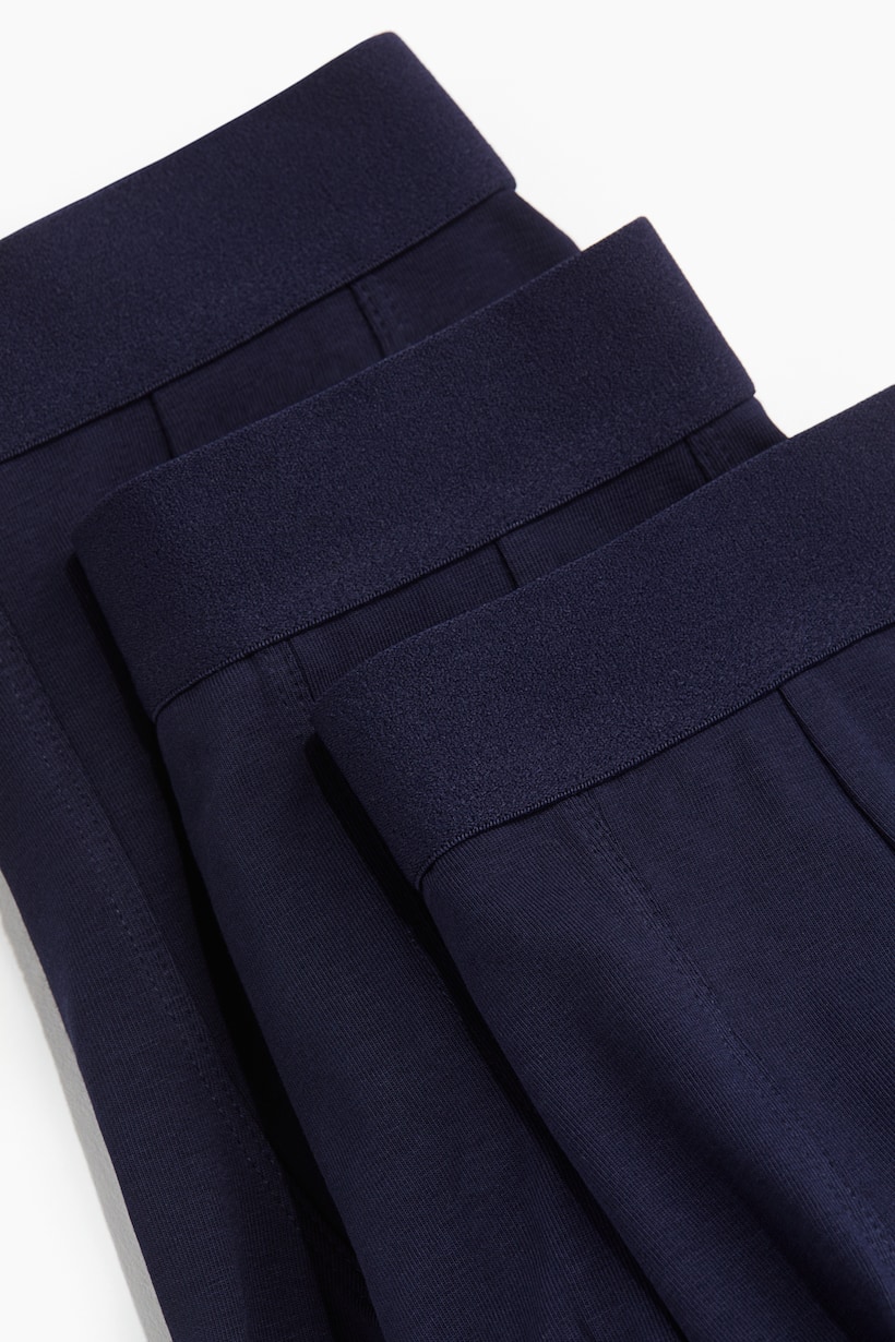 5-pack Mid-Length Boxer Briefs with Lycra® - Navy blue - Men | H&M US