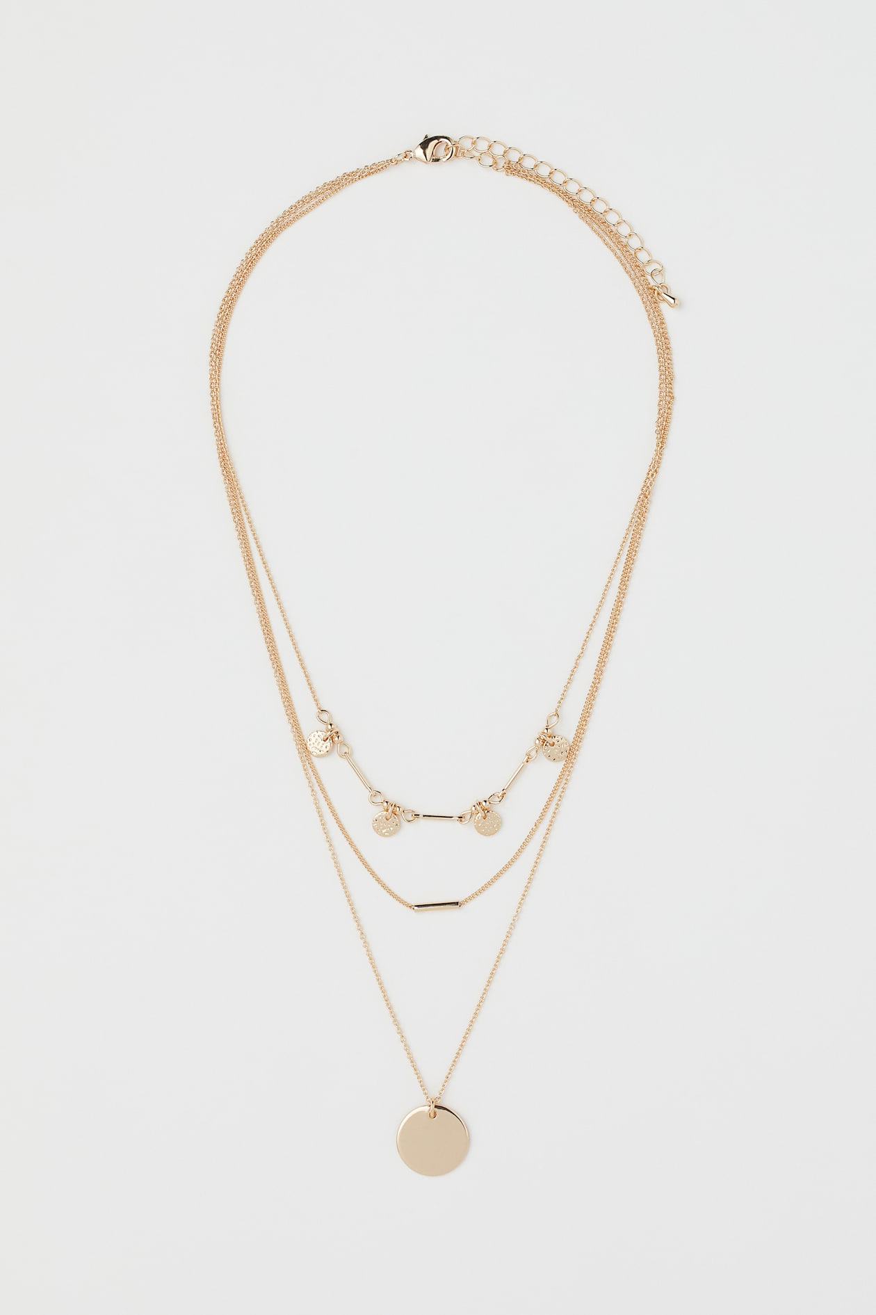 Colar de três voltas - Dourado | H&M PT