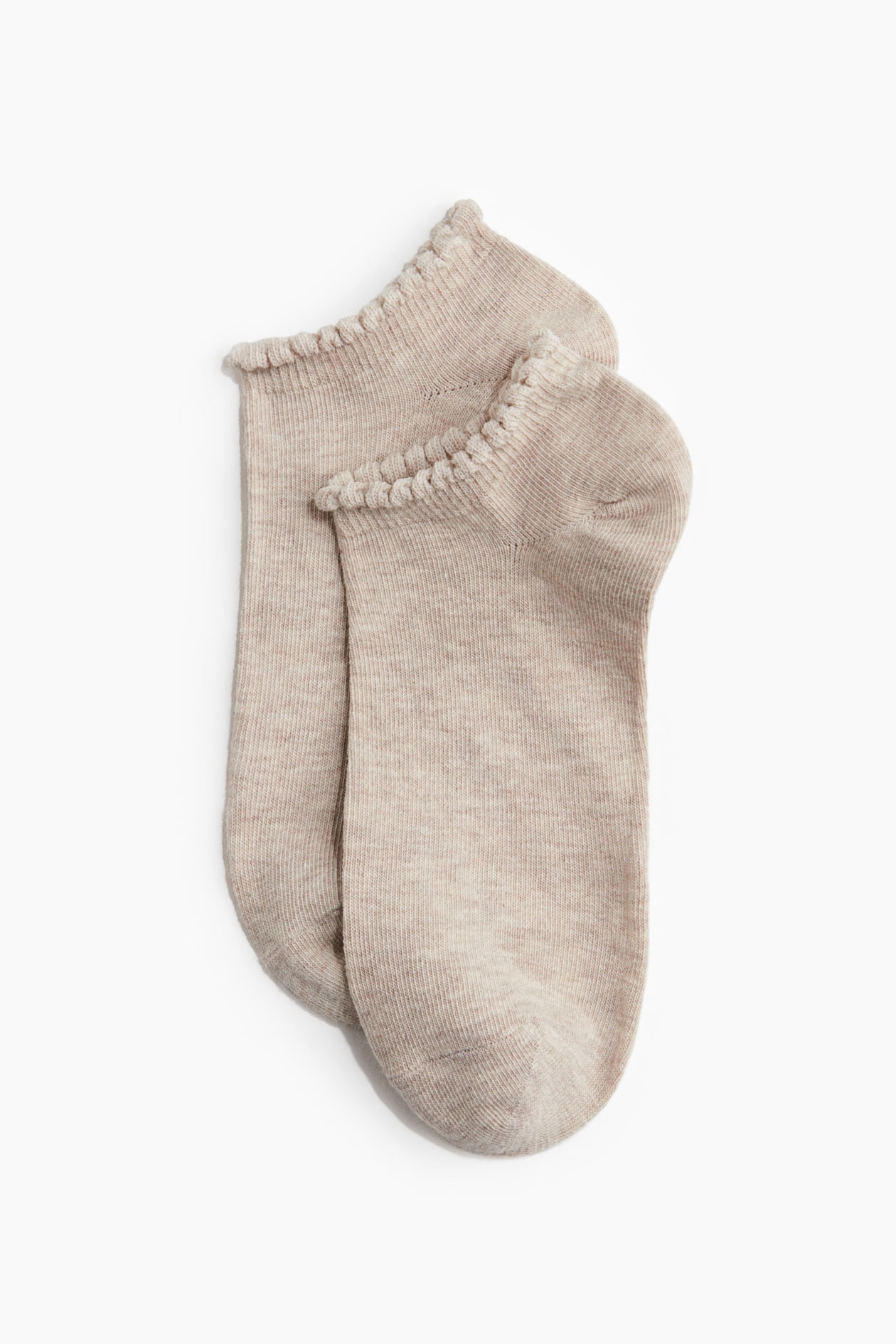Women's Cream/Powder pink/Beige marl 5-pack trainer socks | H&M GB