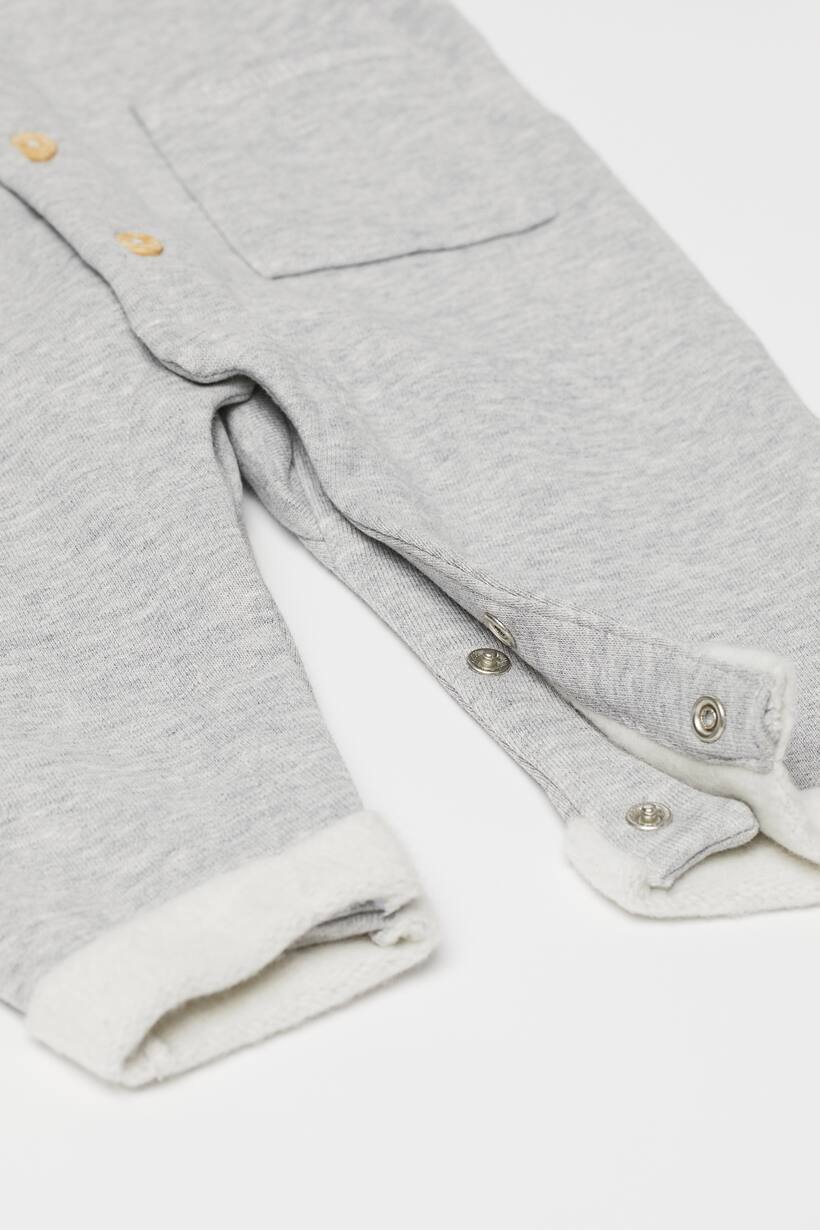 Combinaison en molleton - Gris chiné - ENFANT | H&M FR