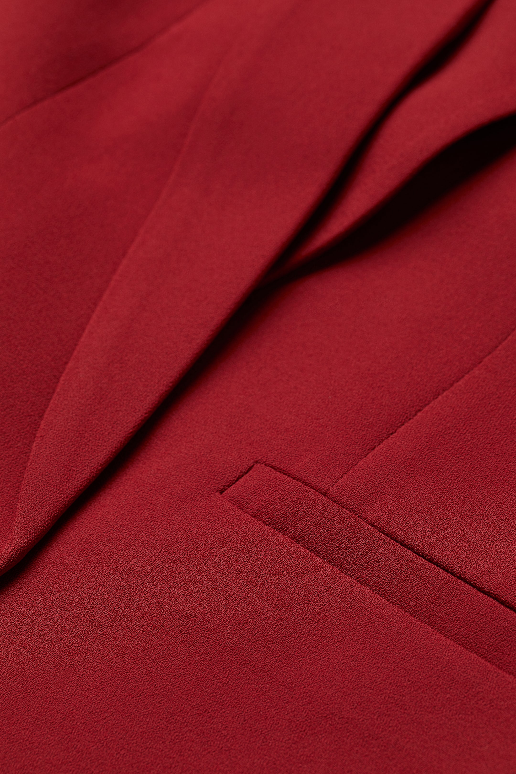 Straight-cut jacket - 3/4 sleeve - Regular length - Red - Ladies | H&M GB