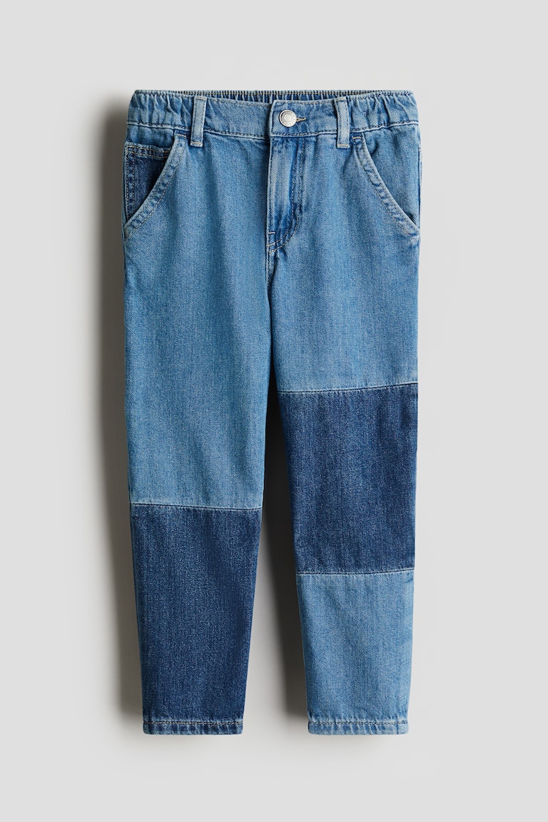 Color-Block Jeans - Denim blue/color-block - Kids | H&M US