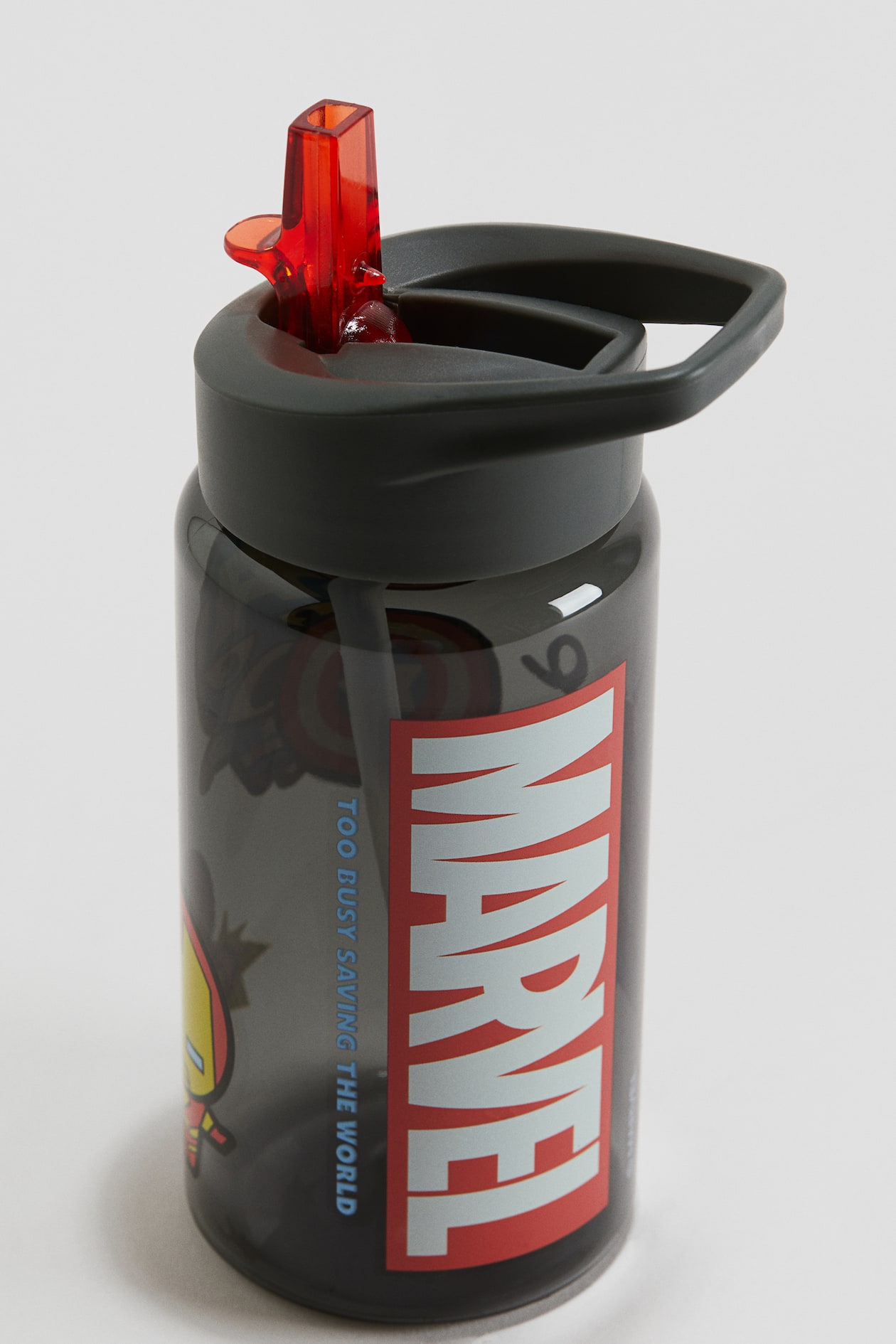 Dark gray/Marvel Comics Printed Water Bottle for kids | H&M US