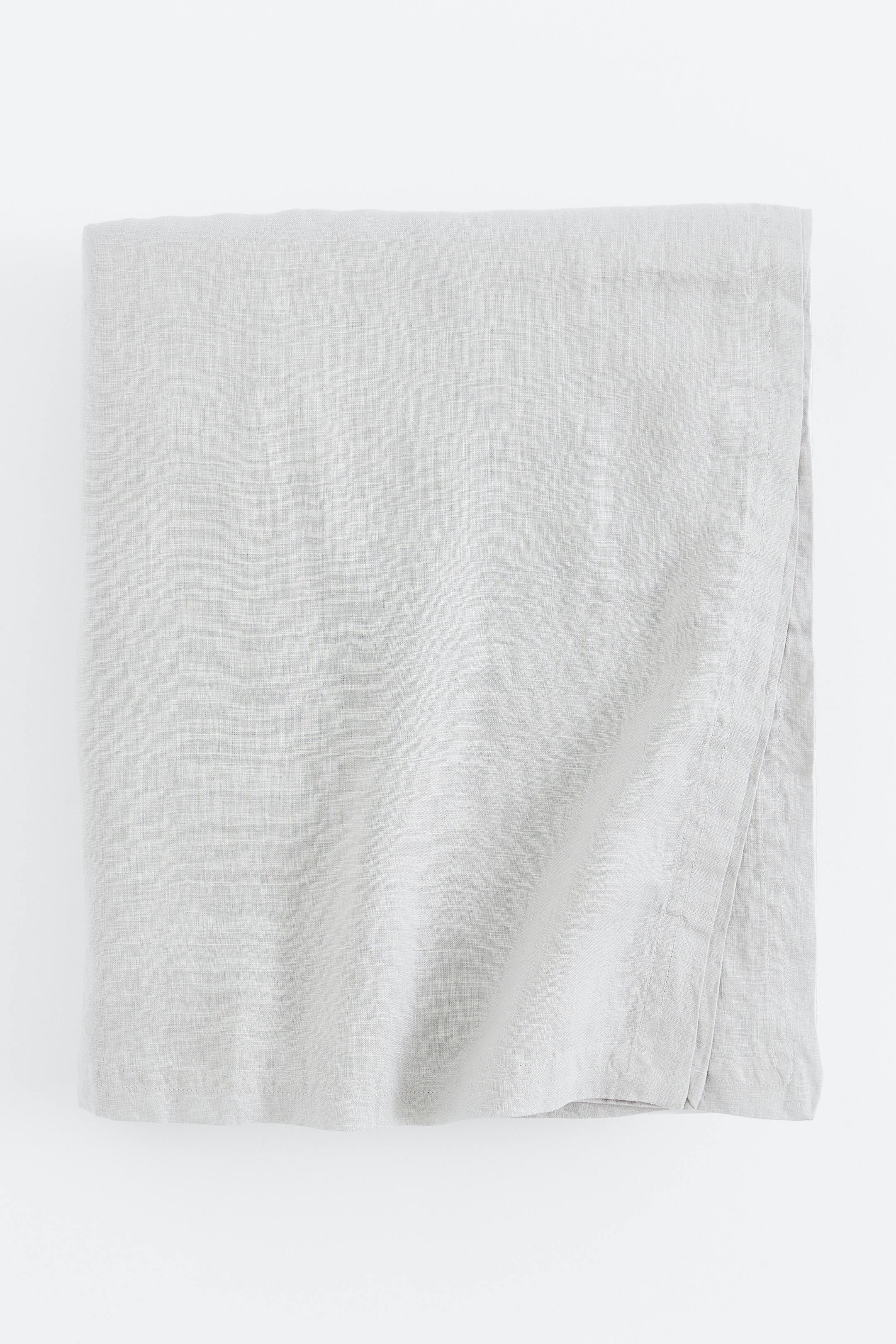 Washed Linen Tablecloth - Light gray - Home All | H&M CA