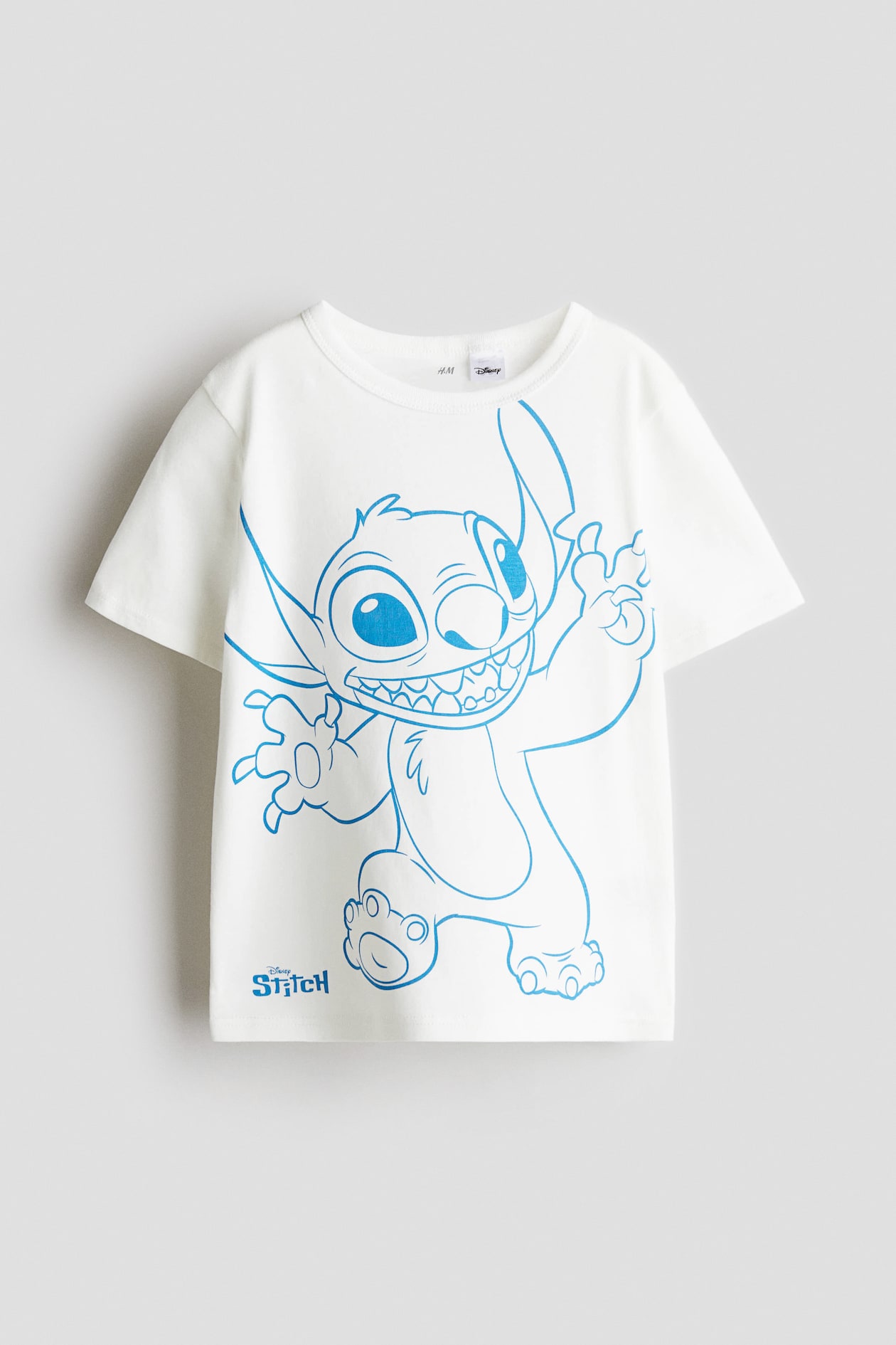 White/Lilo & Stitch Printed Cotton T-shirt for kids | H&M US