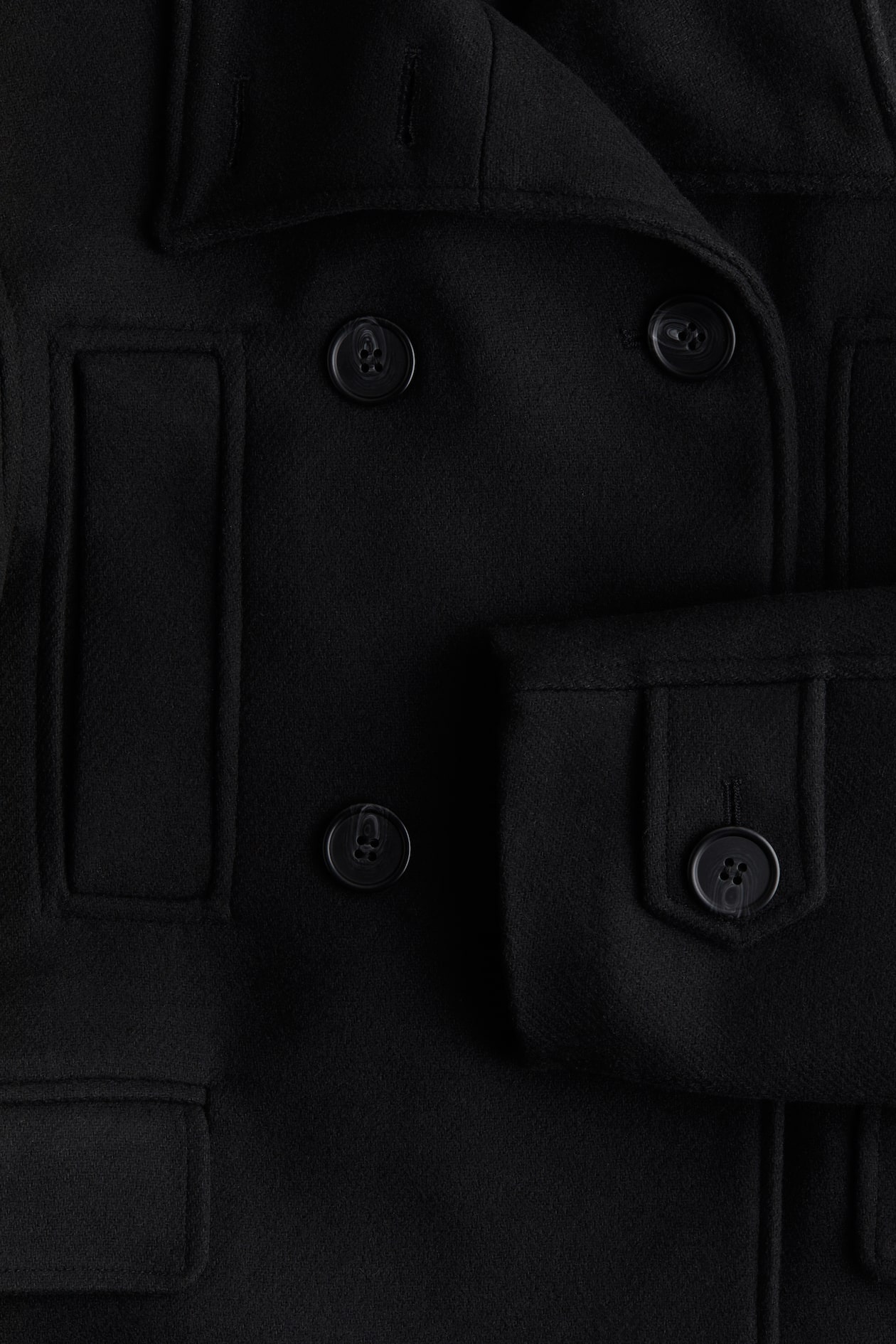 Women's Black High-Collar Jacket | H&M CA