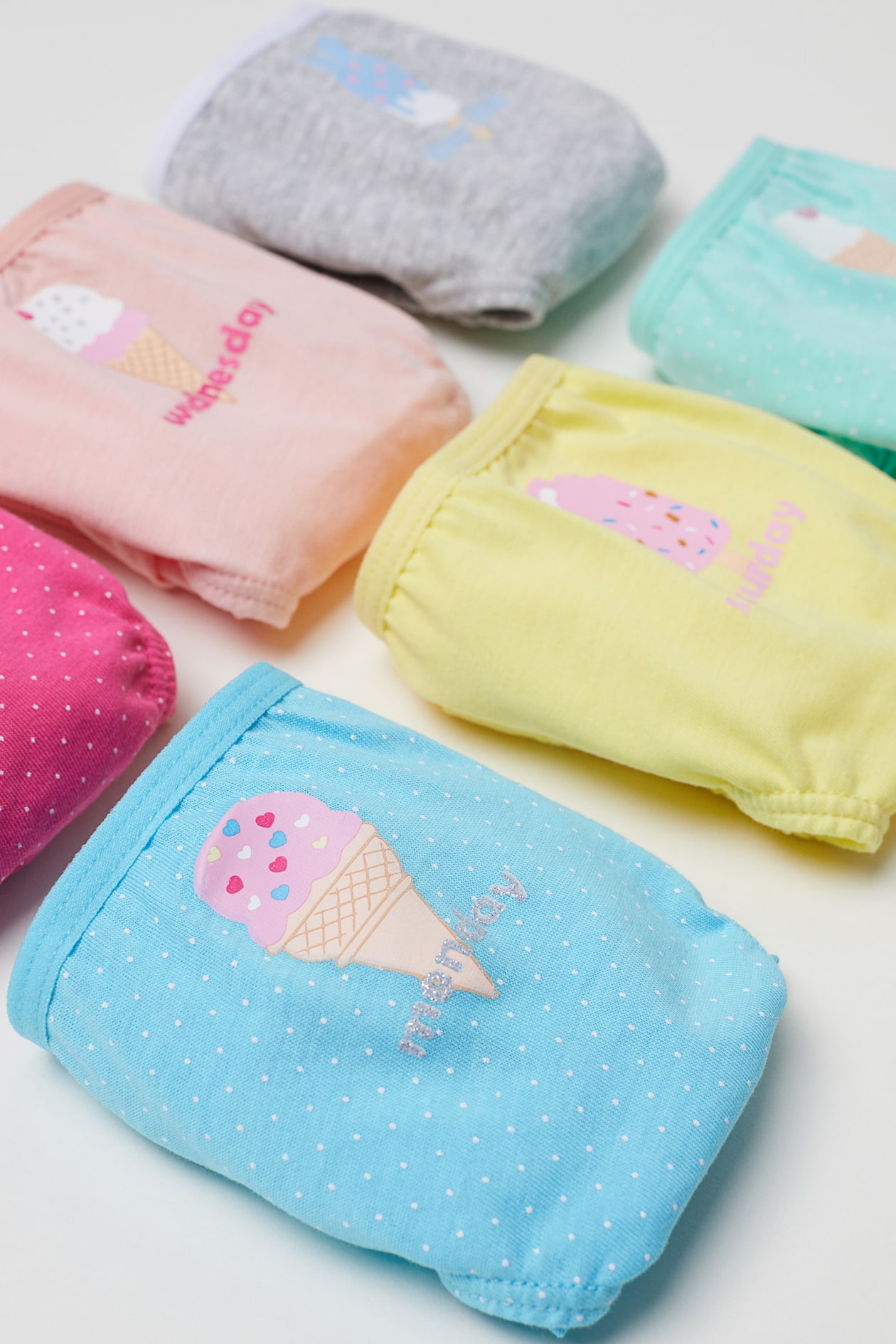 7-pack Cotton Briefs - Regular waist - Light turquoise - Kids | H&M US