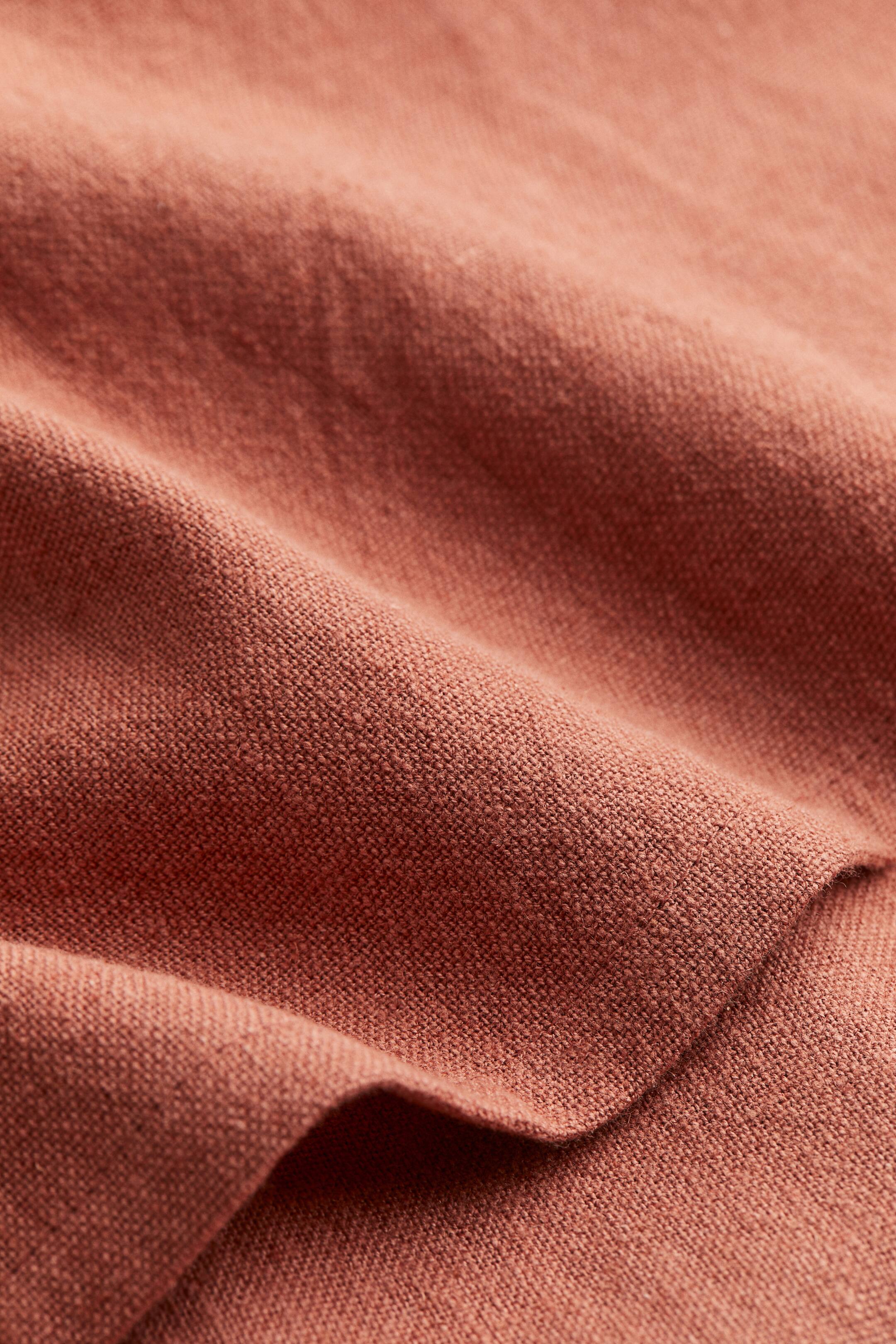 Linen-blend Tea Towel - Light rust red - Home All | H&M CA