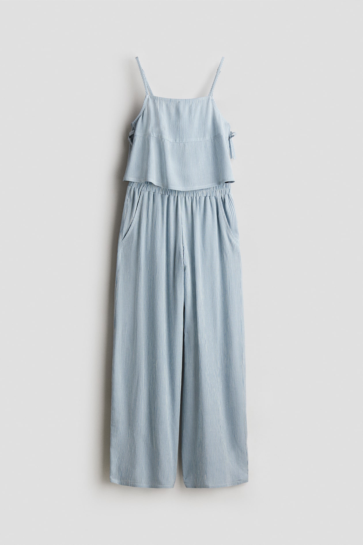 Blue/Striped 2-piece seersucker set for kids | H&M IE