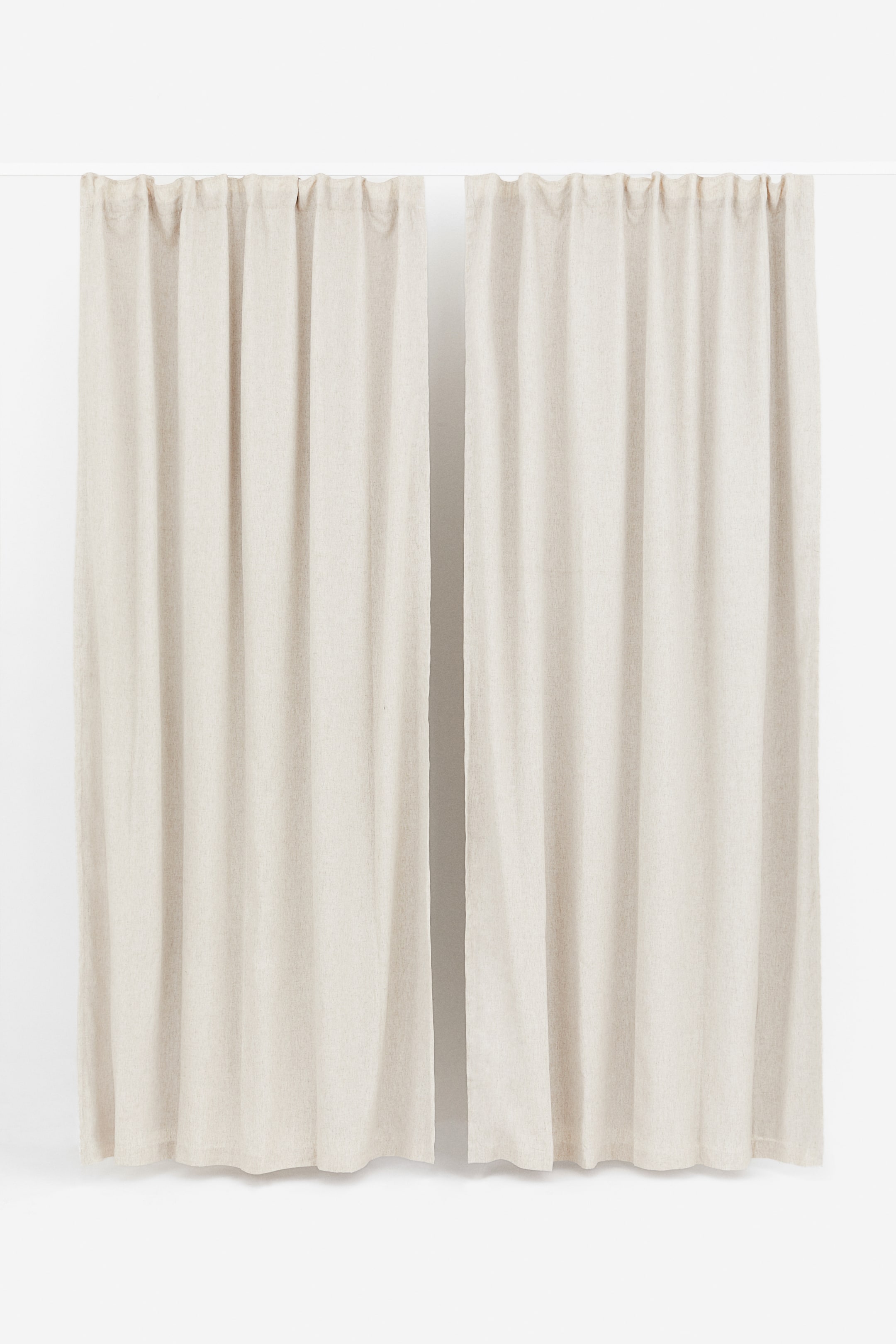 Beige 2-pack Lyocell-blend Blackout Curtains at H&M Home | H&M US