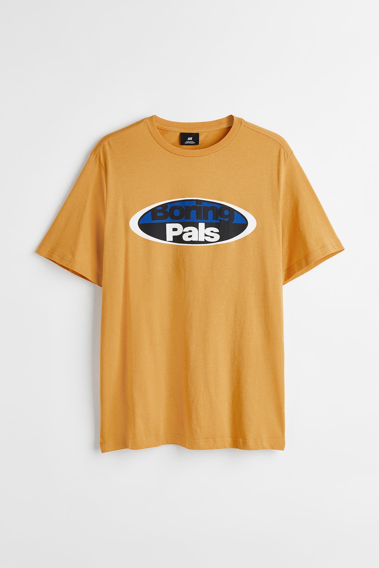Regular Fit Printed T-shirt - Yellow/Boring pals - Men | H&M SG