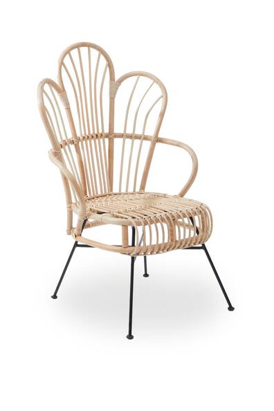 Black And Natural Java Natural Metal Back Chair at H&M Home | H&M GB