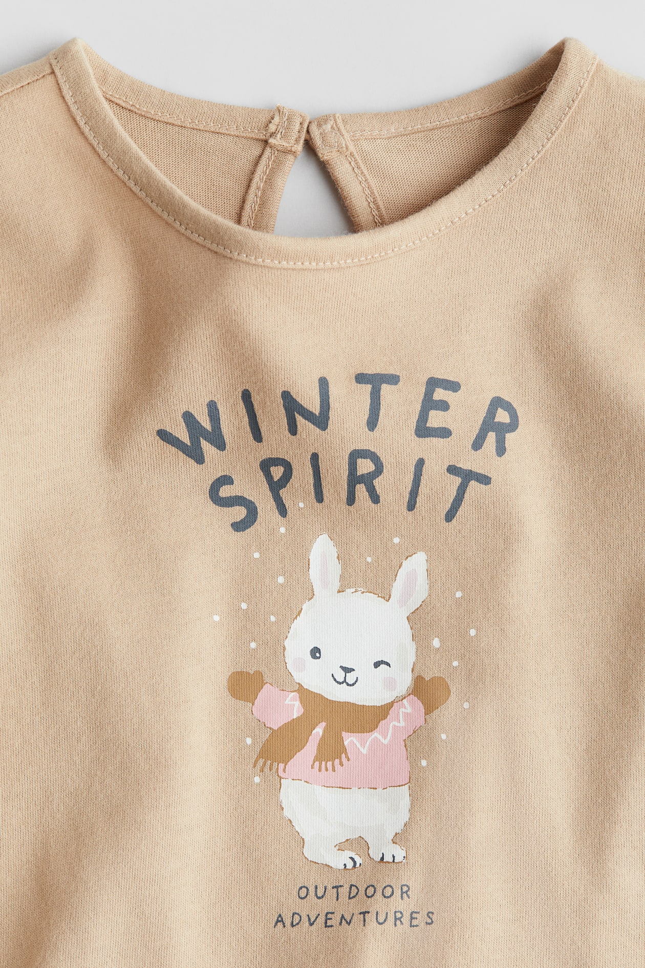 Top with Printed Motif - Beige/rabbit - Kids | H&M US
