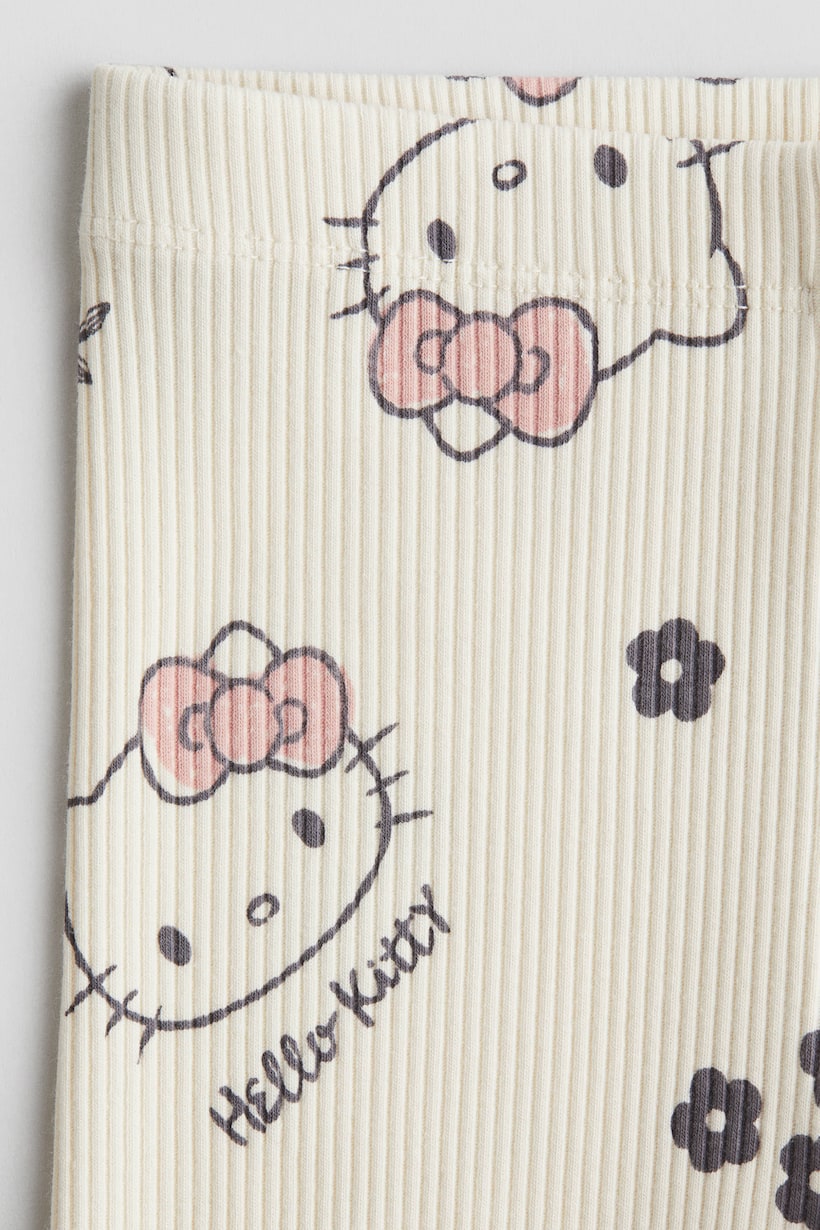 Jersey leggings - Light beige/Hello Kitty - Kids | H&M GB