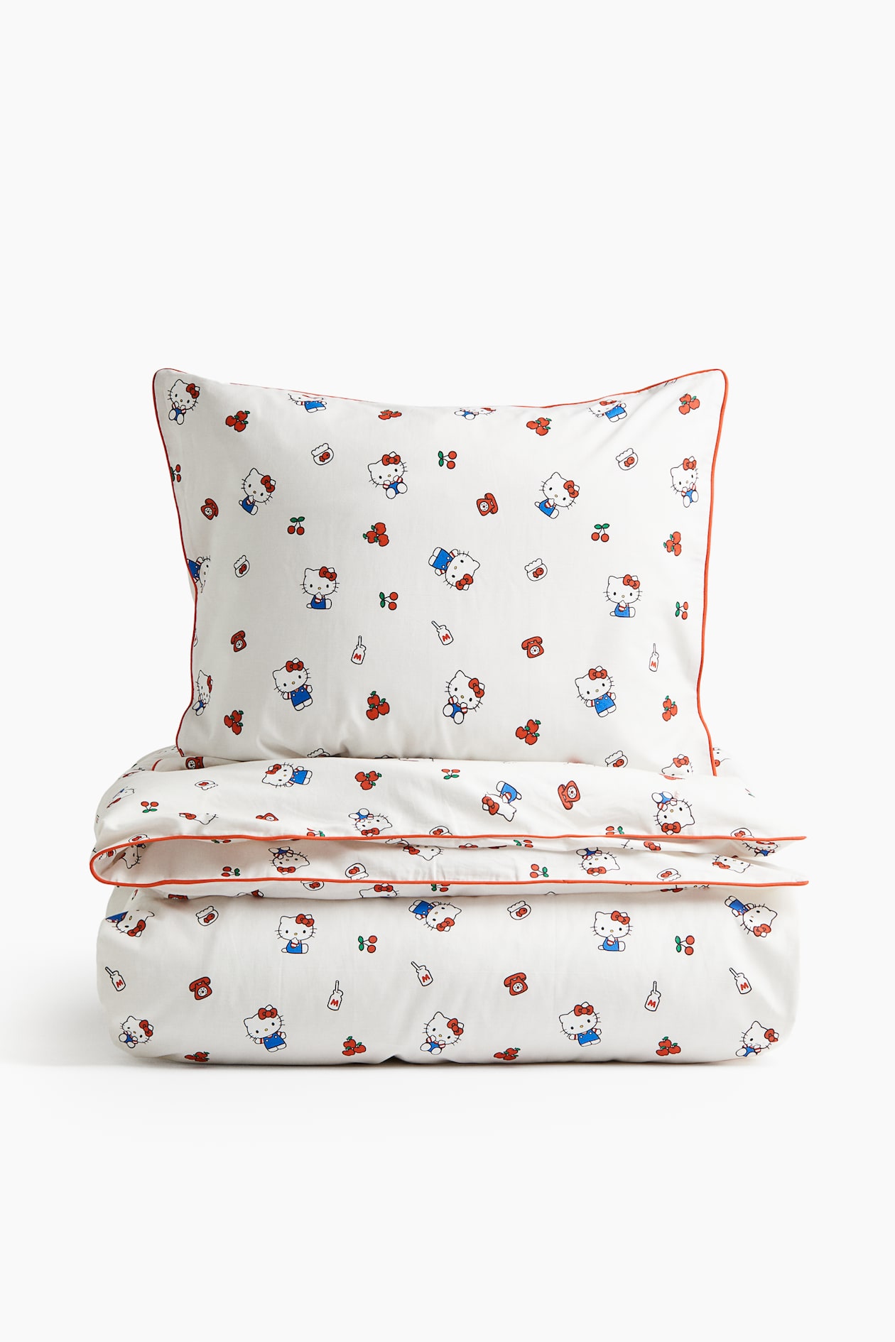 Set de lenjerie de pat pentru o persoană - Crem/Hello Kitty - HOME | H&M RO